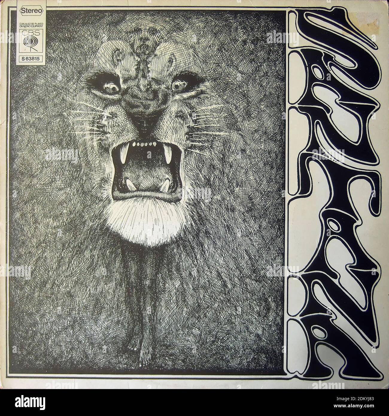 Santana - First Album - Vintage vinyl album cover Stock Photo - Alamy