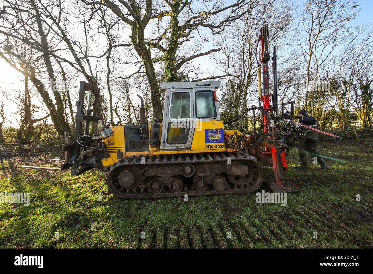 Pete Barnby Agricultural Fencing using a specially built and adapted ...