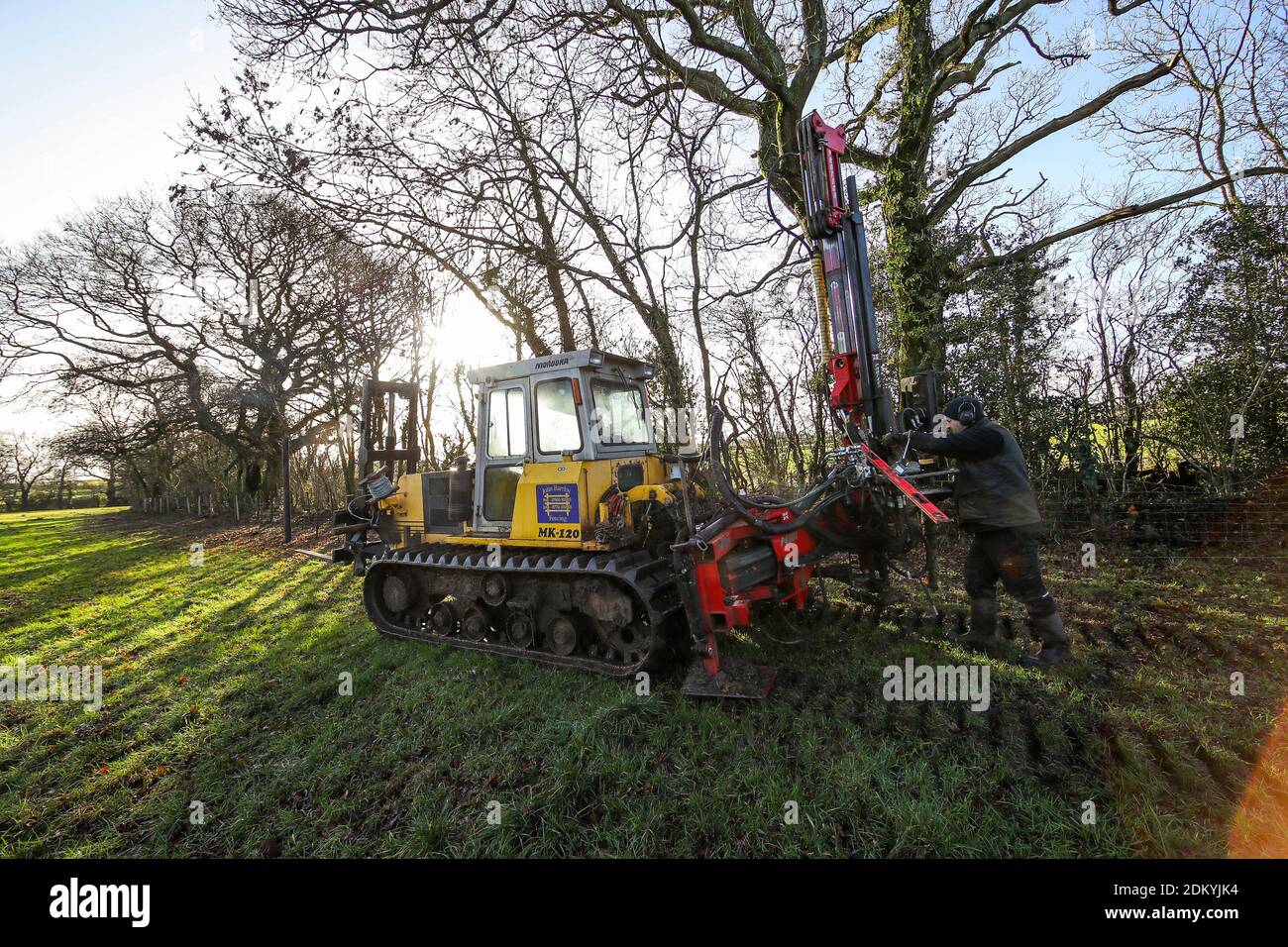 Pete Barnby Agricultural Fencing using a specially built and adapted ...