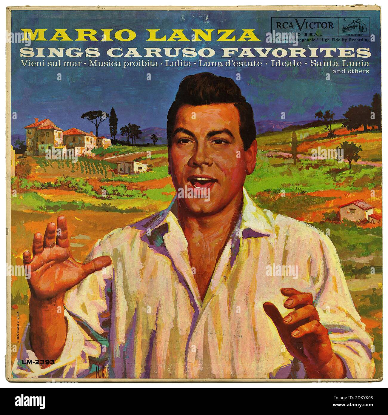 Mario Lanza Sings Caruso Favorite - Vintage Record Cover Stock Photo ...