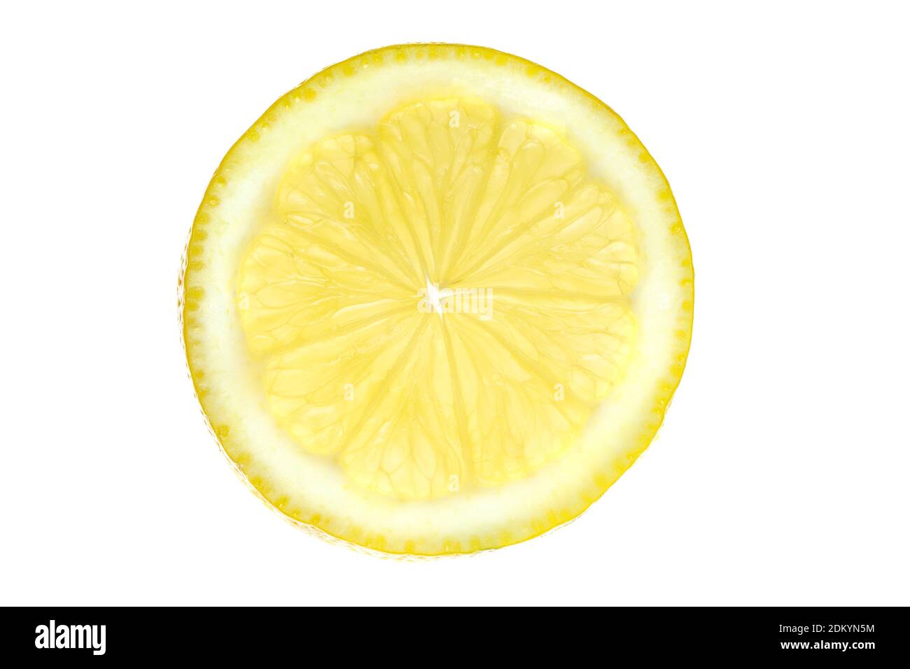 Lemon cross section close up Cut Out Stock Images & Pictures - Alamy