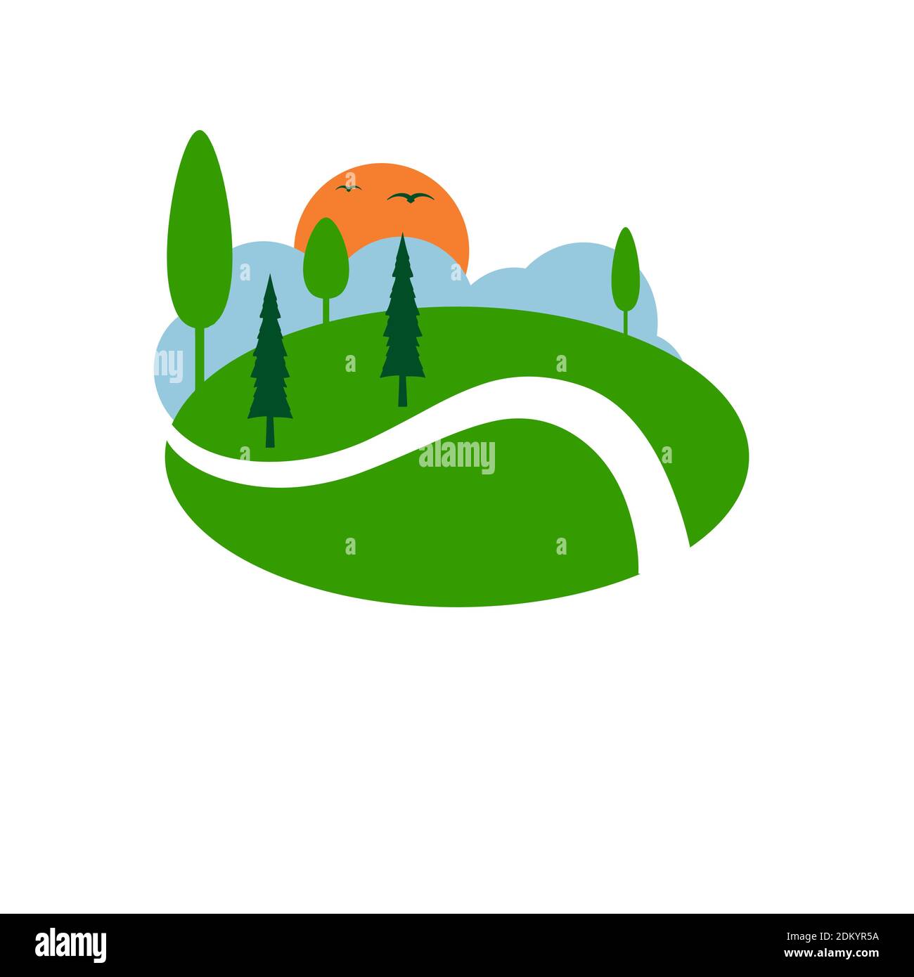 Crop landscape Stock Vector Images - Alamy