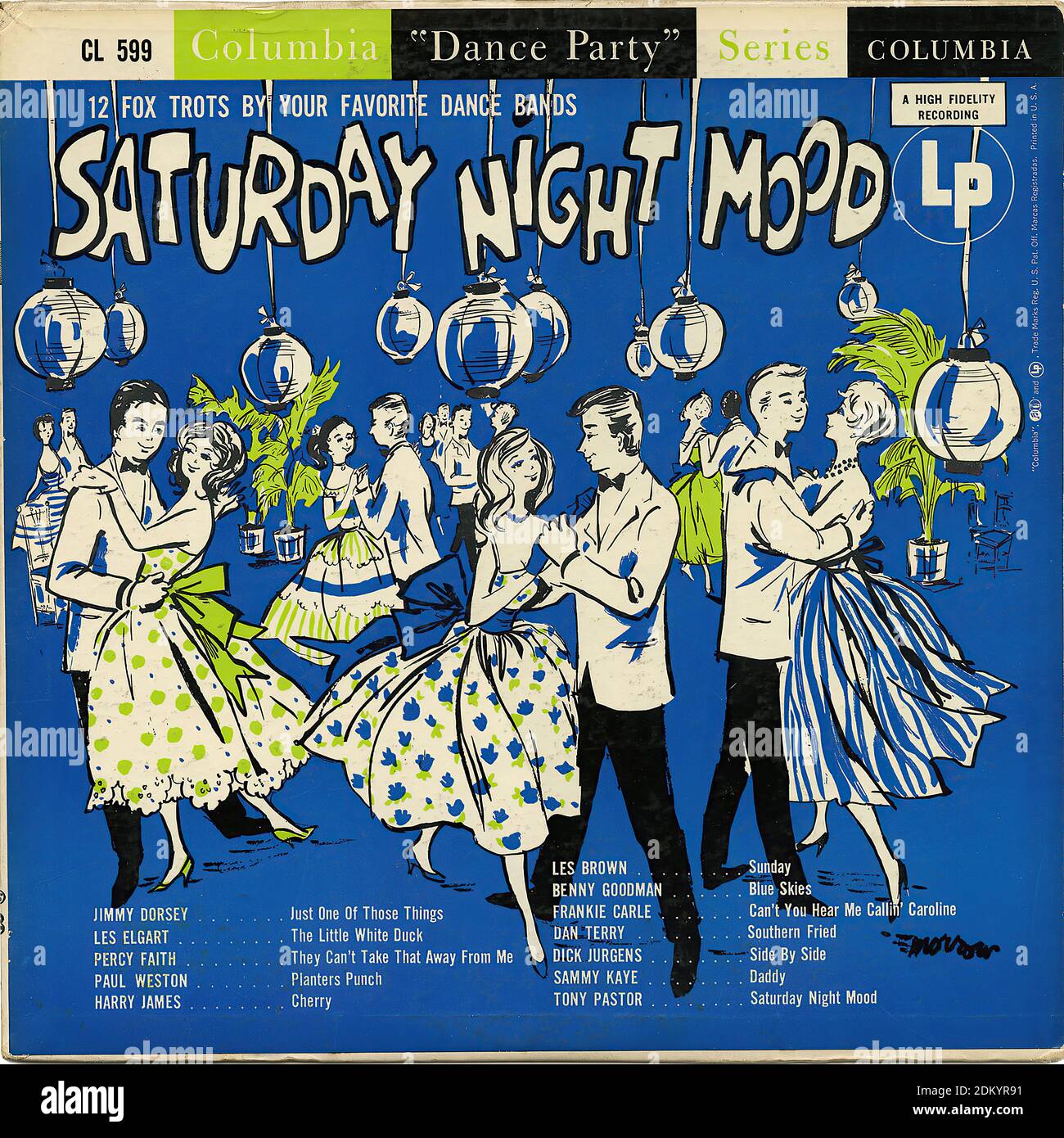 Saturday Night Mood - Vintage Record Cover Stock Photo - Alamy