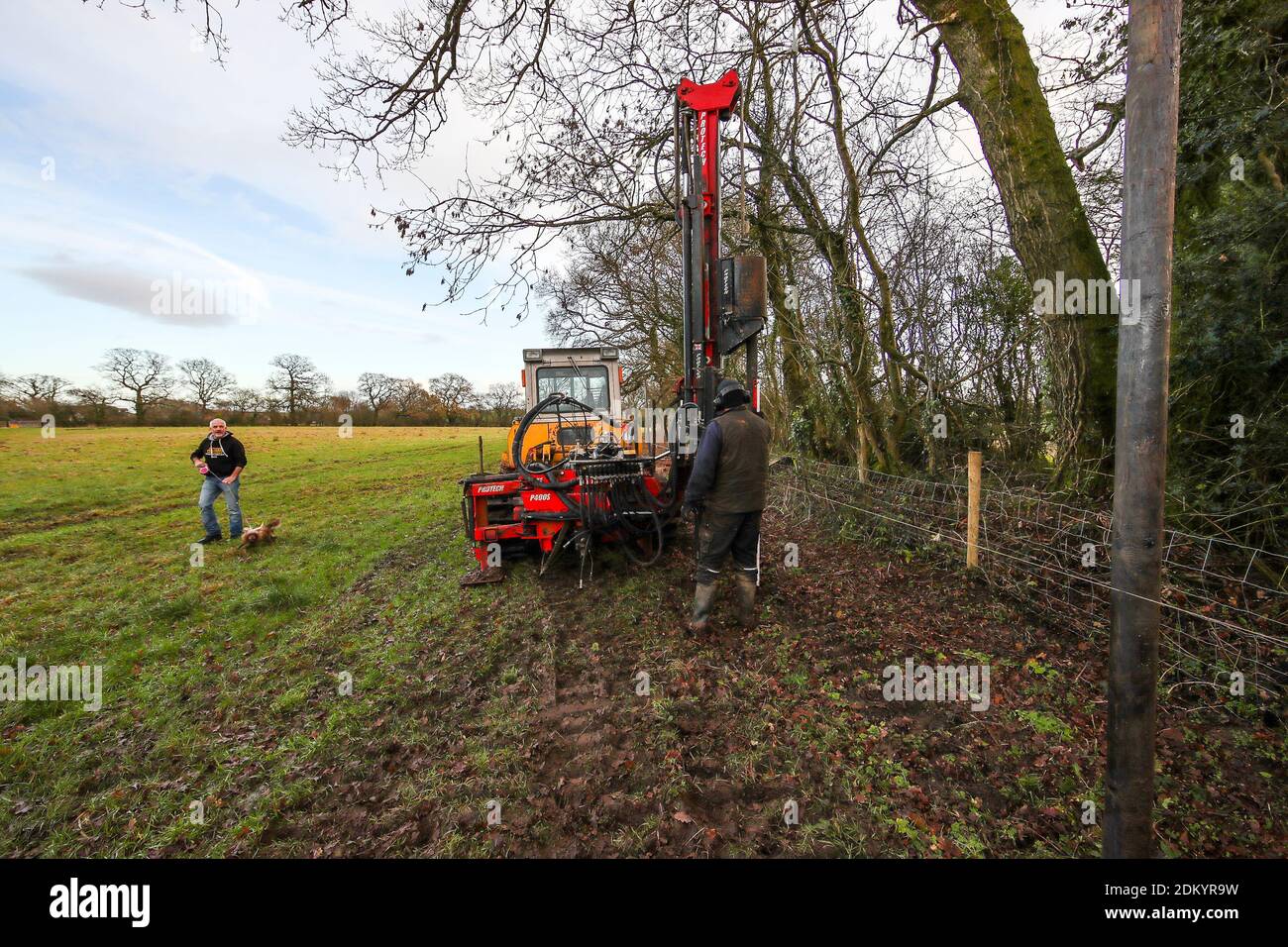 Pete Barnby Agricultural Fencing using a specially built and adapted ...