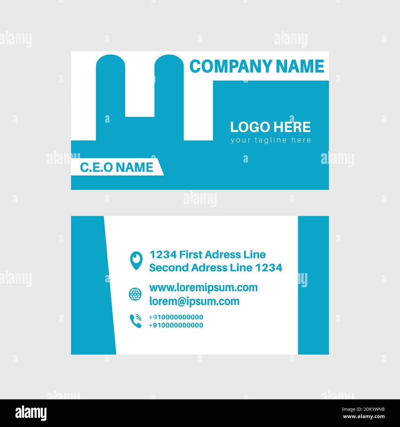 Beautiful visiting and business card template Stock Vector Image & Art ...