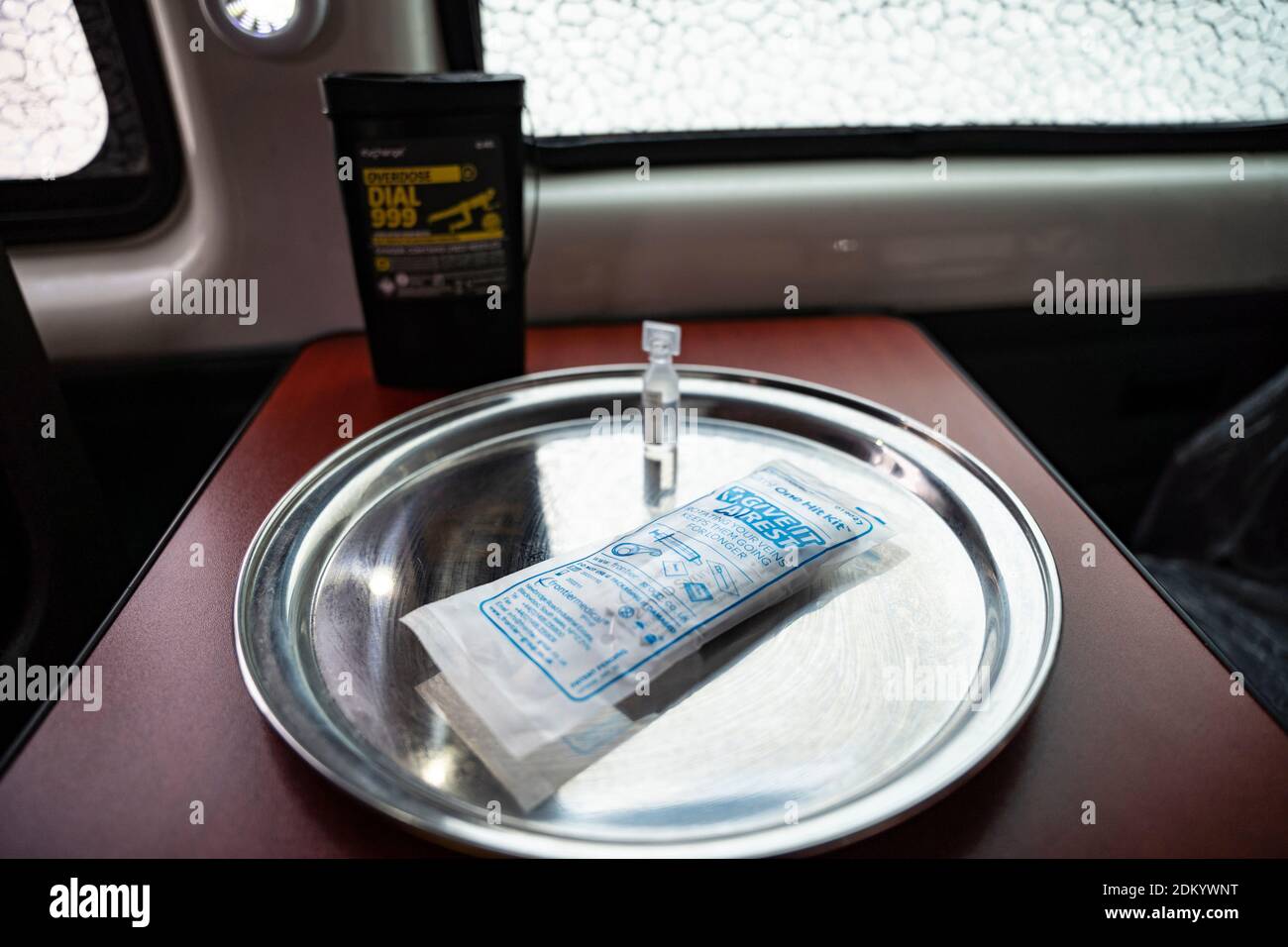 Edinburgh, Scotland, UK. 16 December 2020. Safe Consumption van for ...