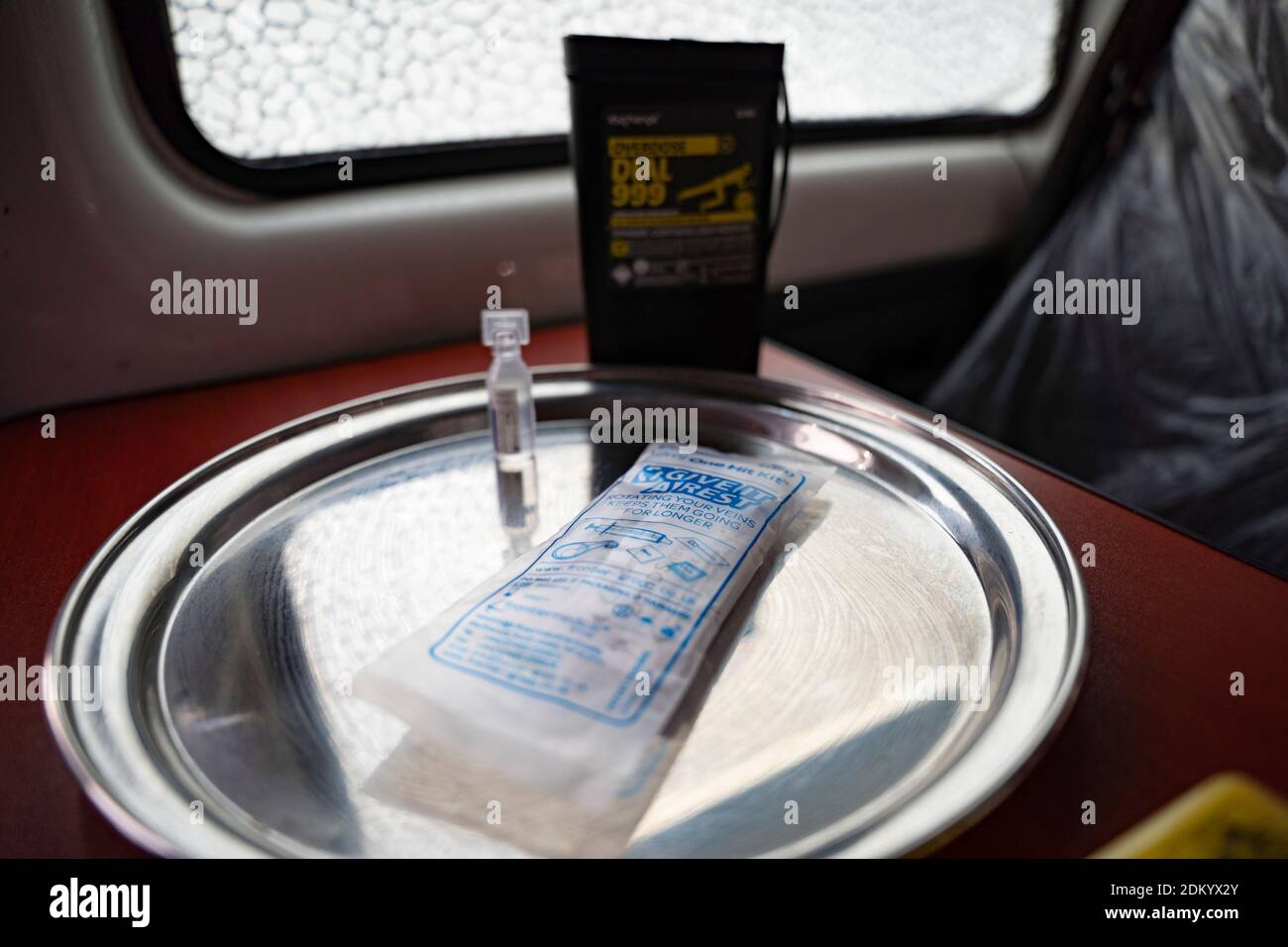 Edinburgh, Scotland, UK. 16 December 2020. Safe Consumption van for ...