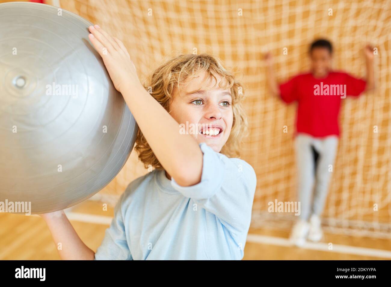 Pre School Boy Holding Ball High Resolution Stock Photography and ...