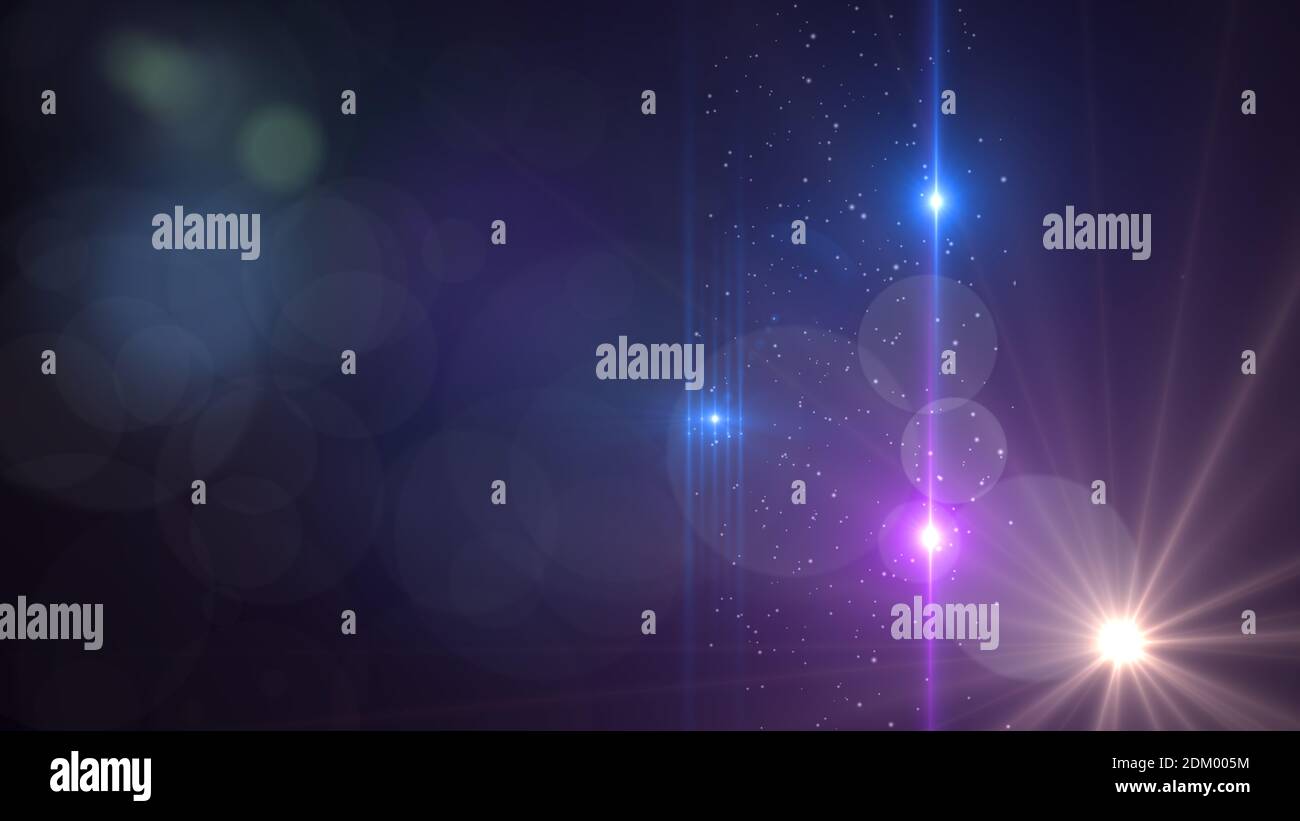 abstract stars lens light in space, illustration Stock Photo - Alamy