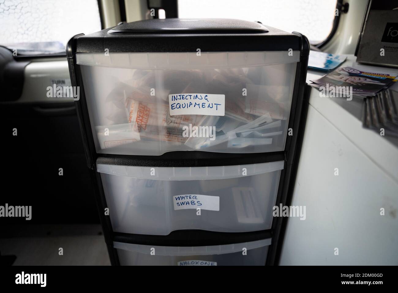 Edinburgh, Scotland, UK. 16 December 2020. Safe Consumption van for ...