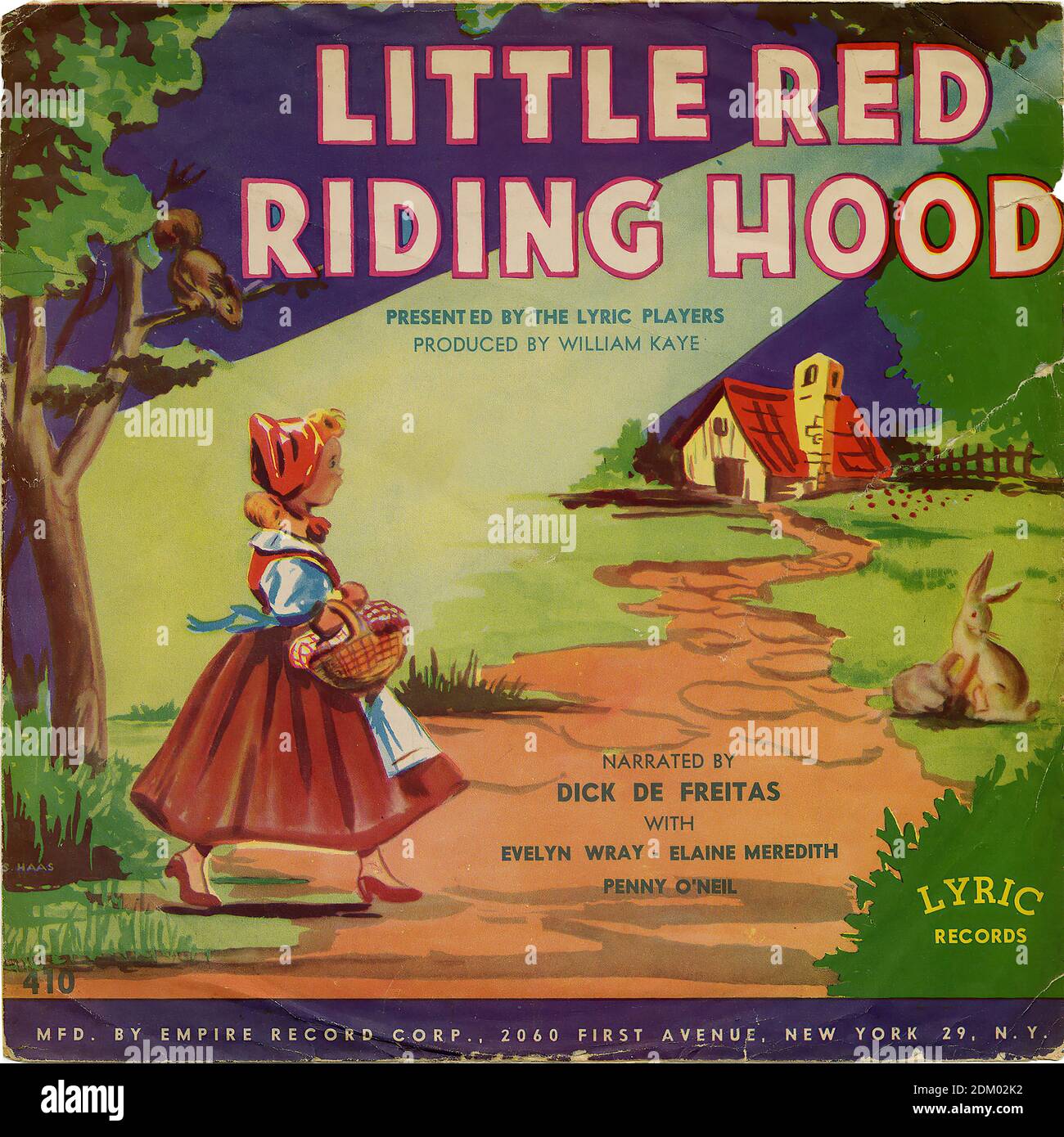 Little Red Riding Hood - Vintage Record Cover Stock Photo - Alamy