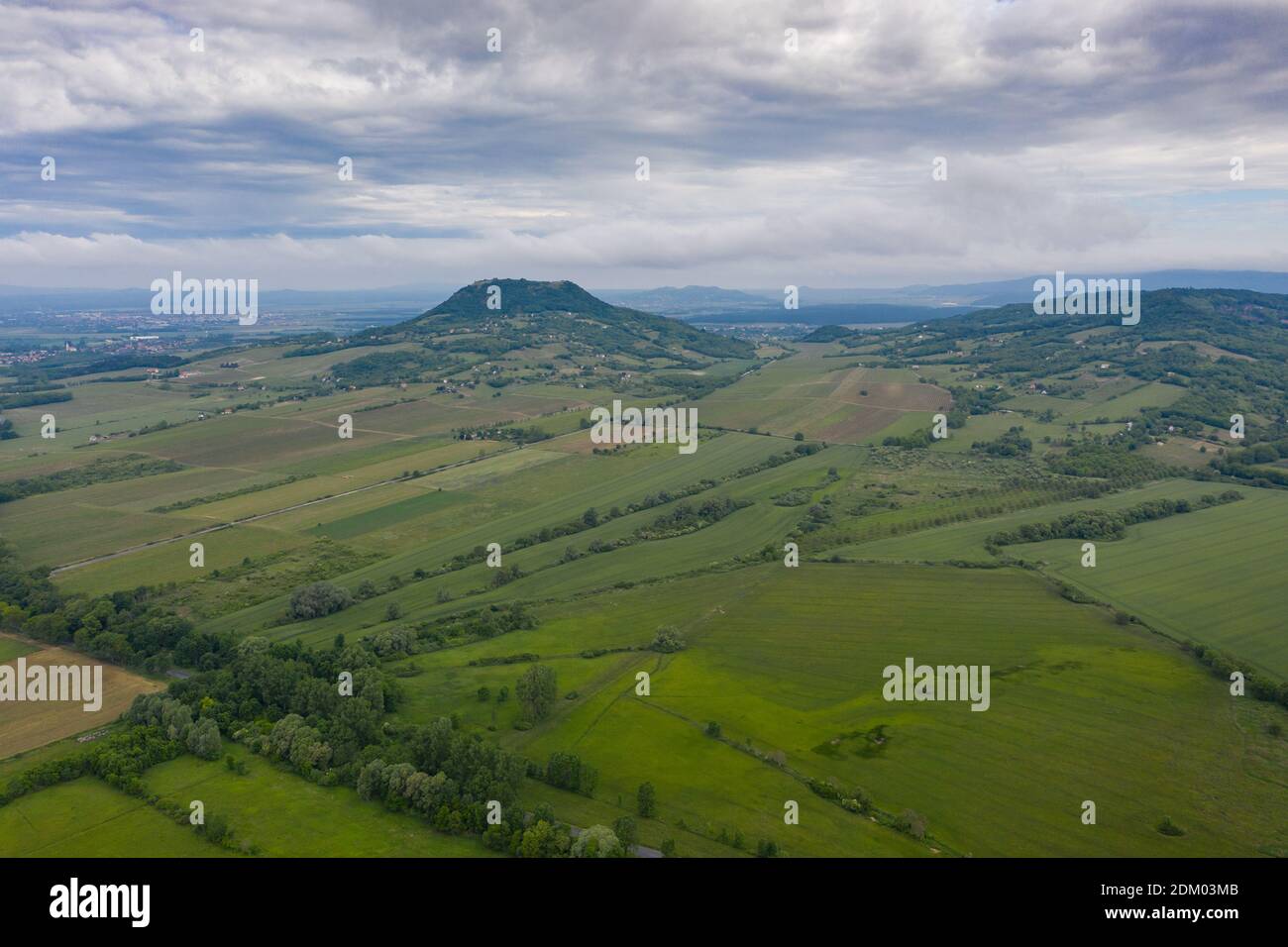 aerial photo of beautiful Balaton felvidek with Csobanc Stock Photo - Alamy