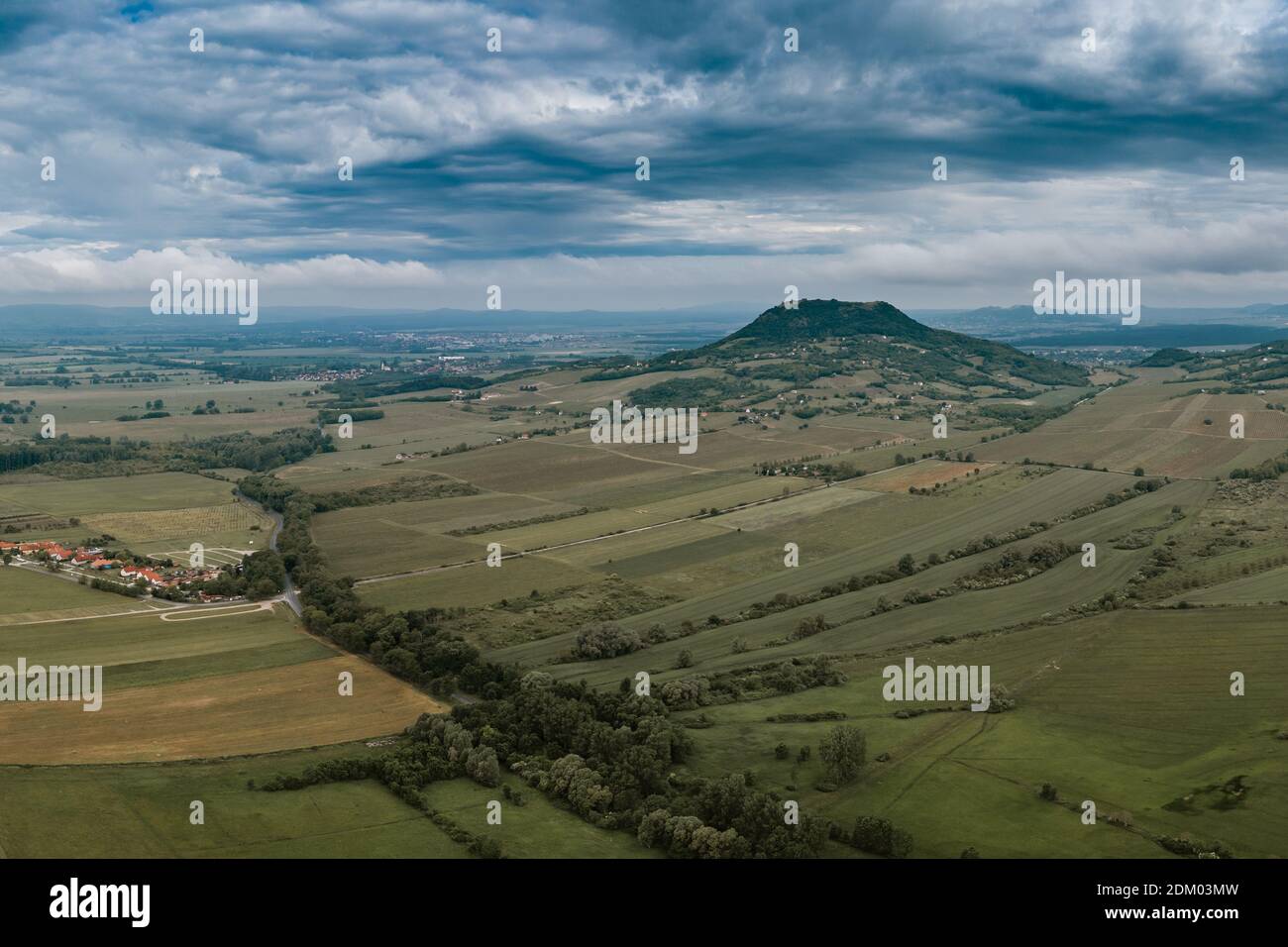 aerial photo of beautiful Balaton felvidek with Csobanc Stock Photo - Alamy