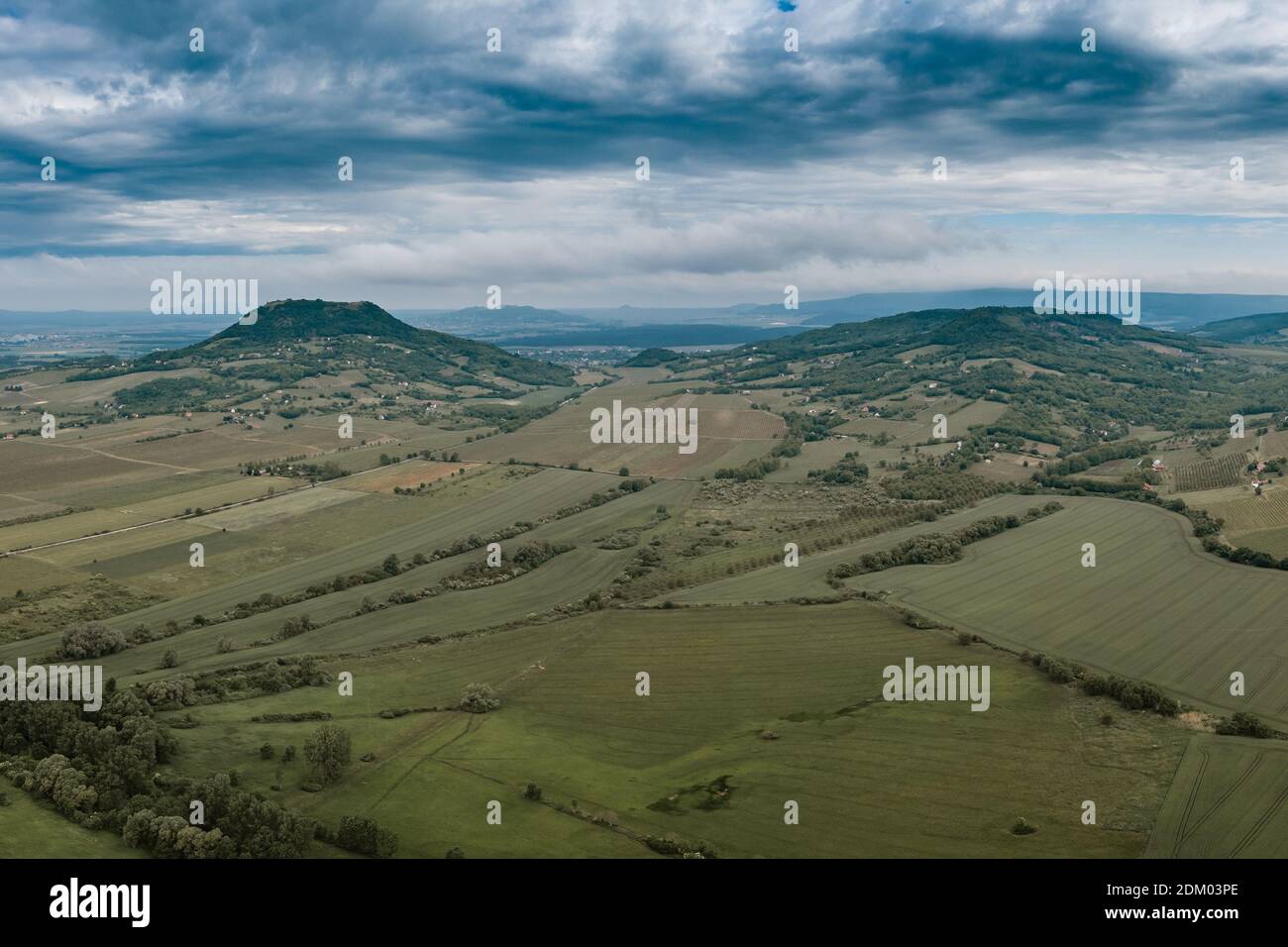 aerial photo of beautiful Balaton felvidek with Csobanc Stock Photo - Alamy