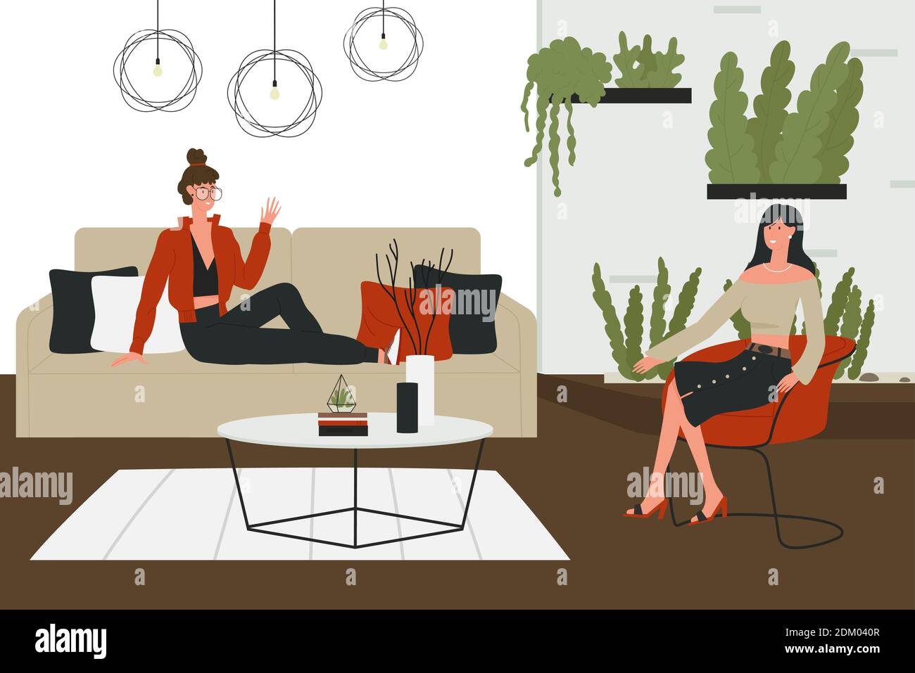 Cartoon Group Of Friends Talking