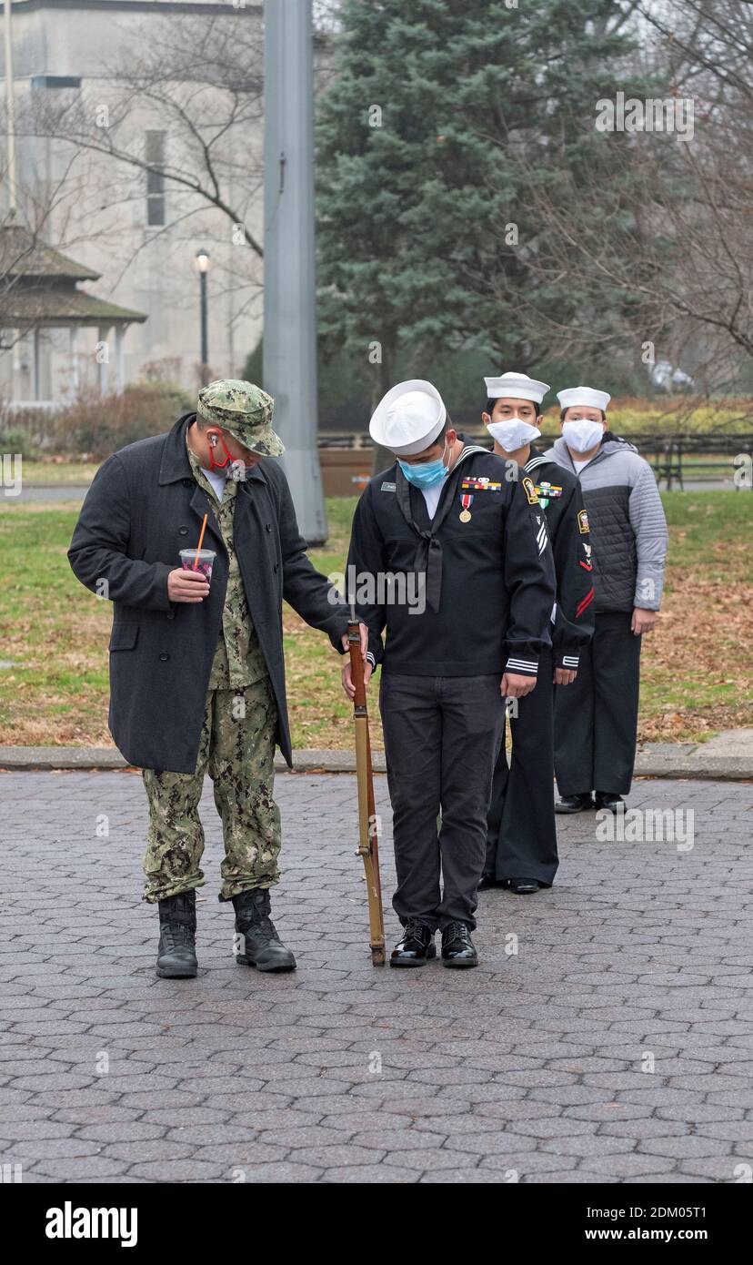 An instructor teaches young cadetss in the US Naval Cadet Corps how to ...