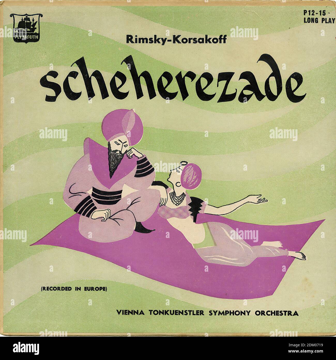 Scheherezade - Vintage Record Cover 02 Stock Photo - Alamy