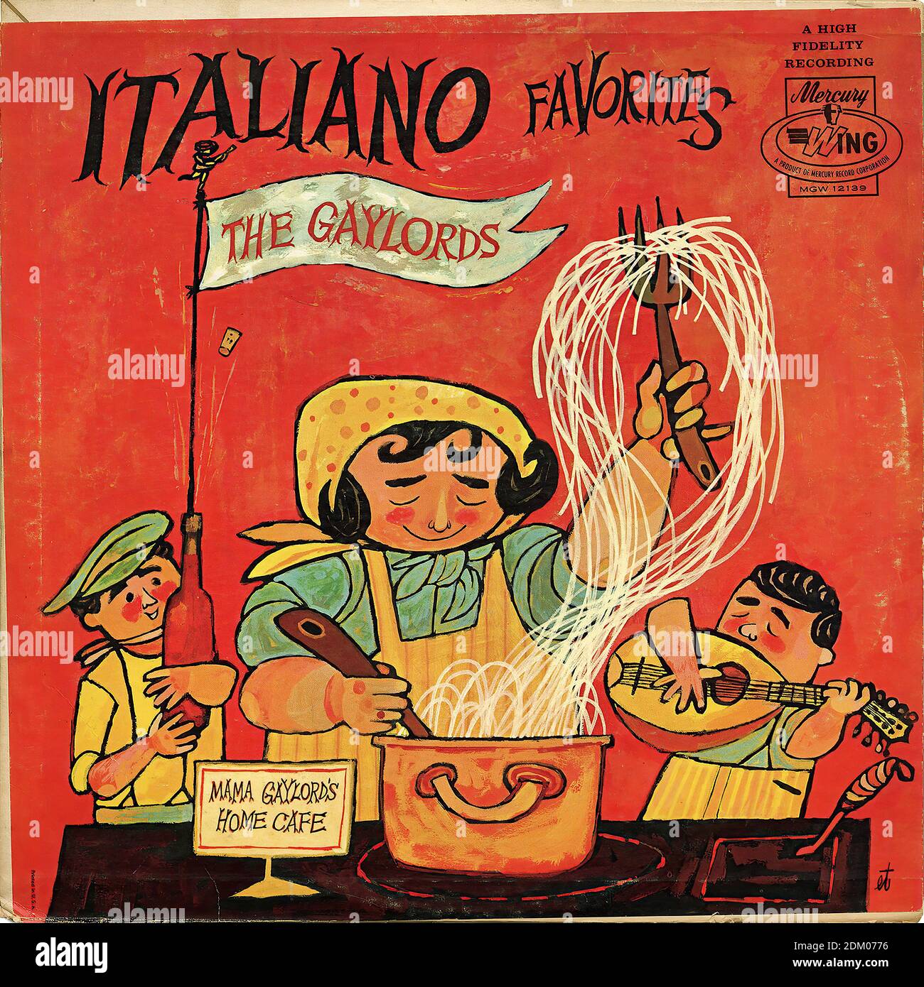 Italiano Favorites - Vintage Record Cover Stock Photo - Alamy
