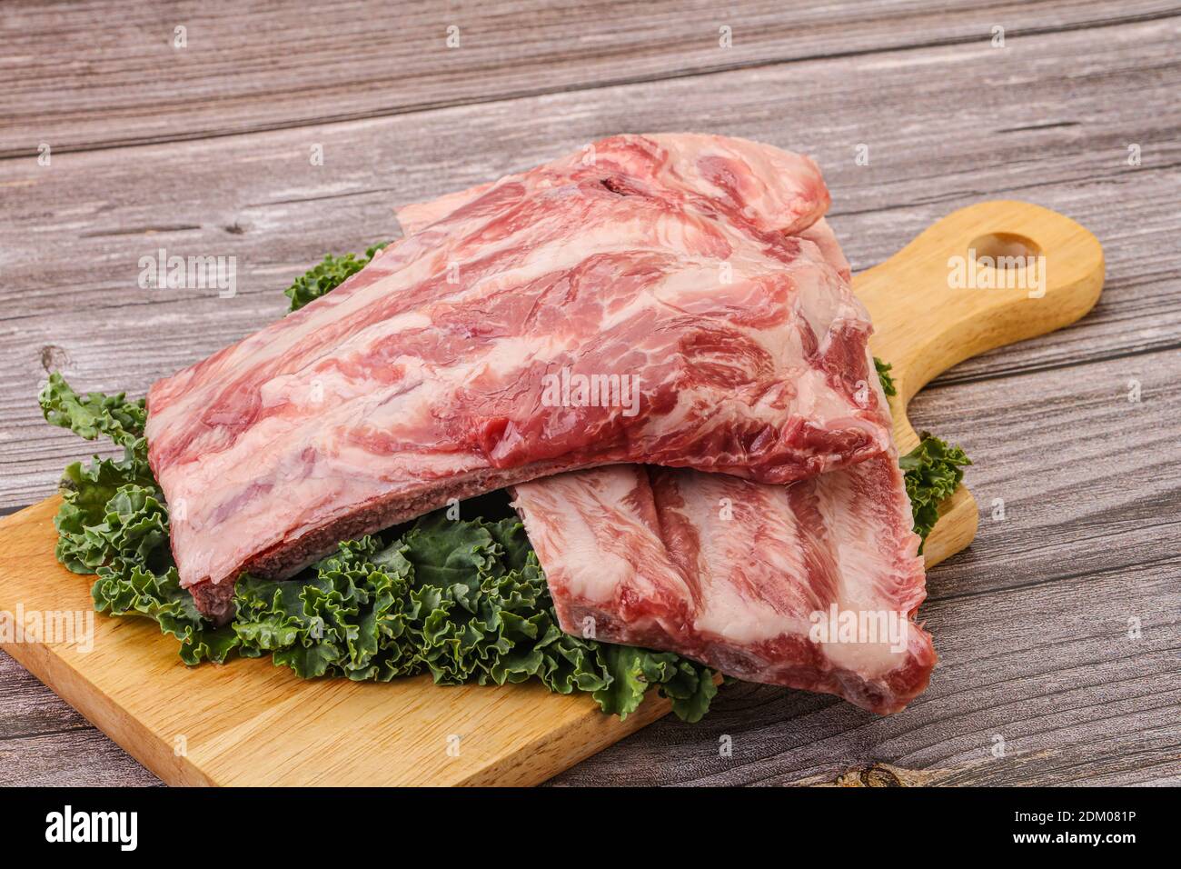 Raw pork ribs for tasty cooking Stock Photo - Alamy