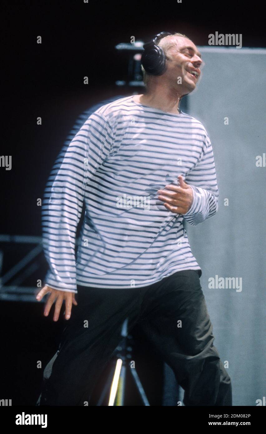 Karl Hyde of British electronic band Underworld performing at the ...