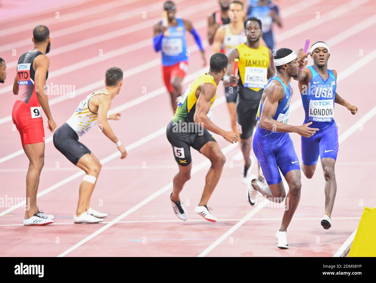 Wilbert London, Rai Benjamin (USA) 4x400 relay men Gold Medal. IAAF ...