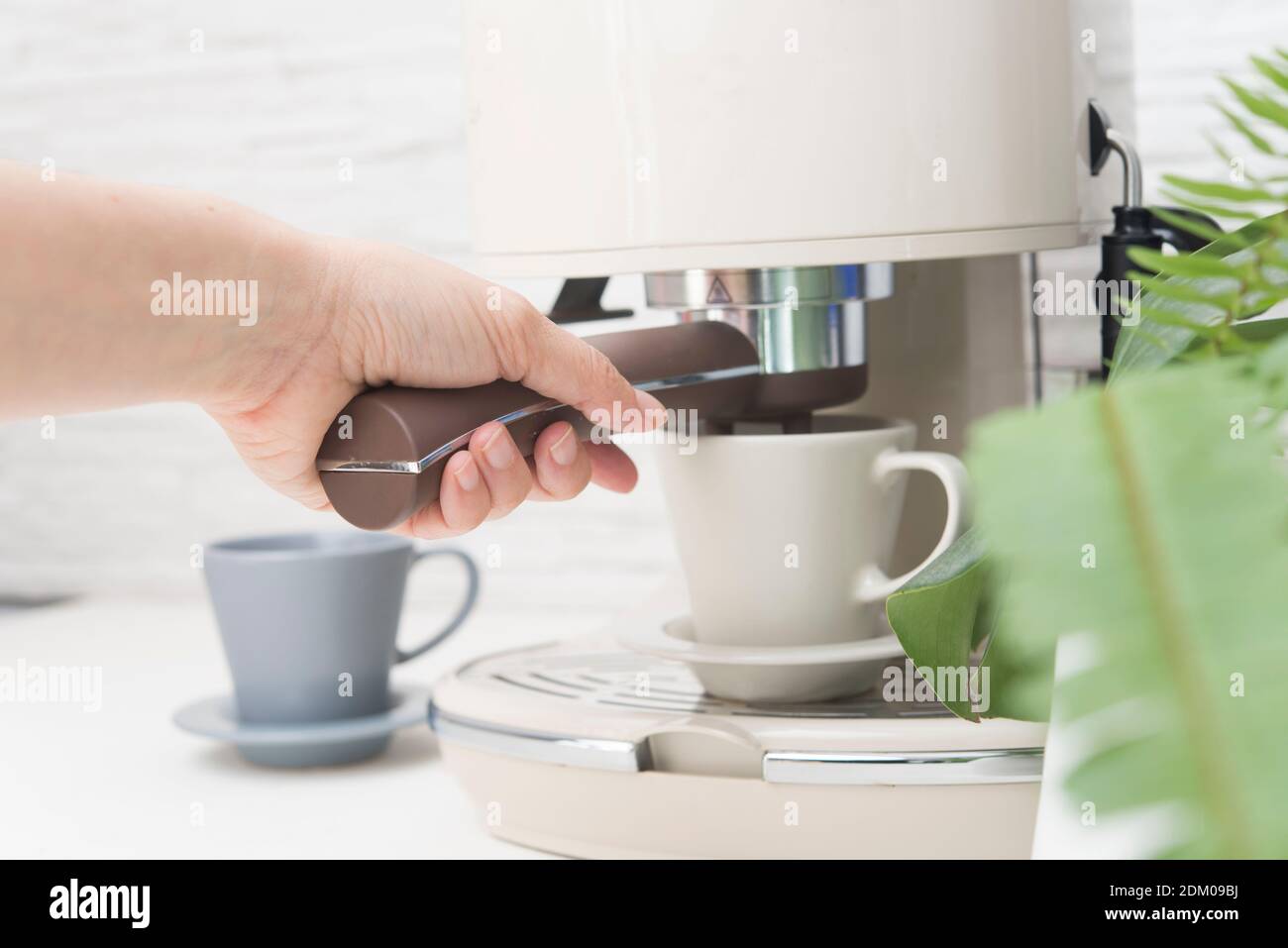 Coffee marker profesional for home Stock Photo - Alamy