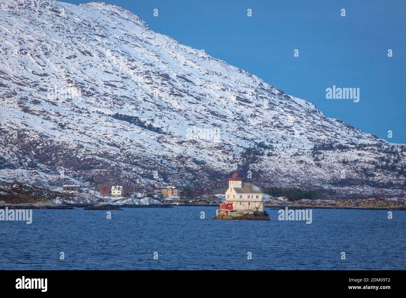 Old lighthouse Stabben Fyr near Florø in Norway Stock Photo - Alamy