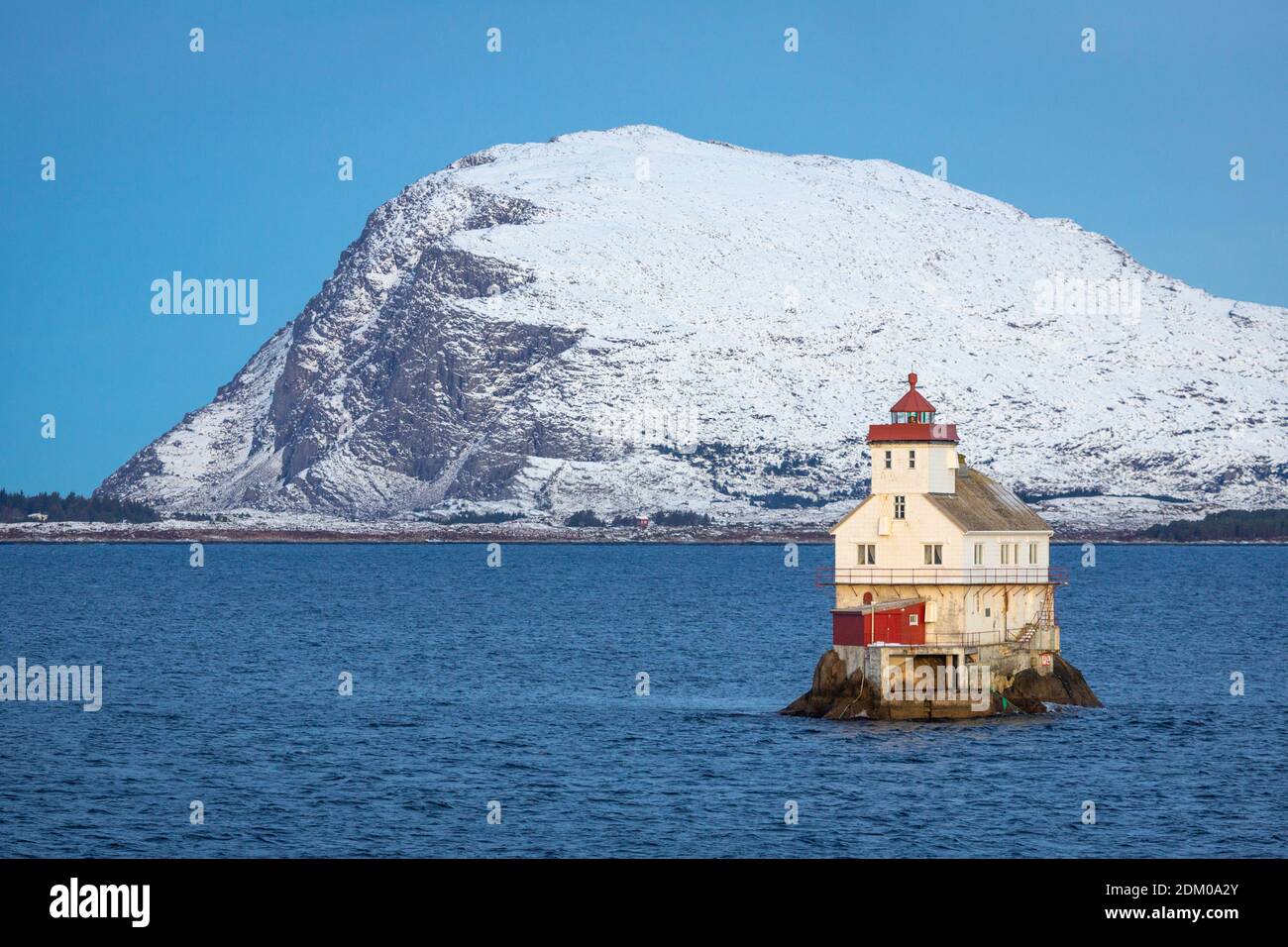Old lighthouse Stabben Fyr near Florø in Norway Stock Photo - Alamy
