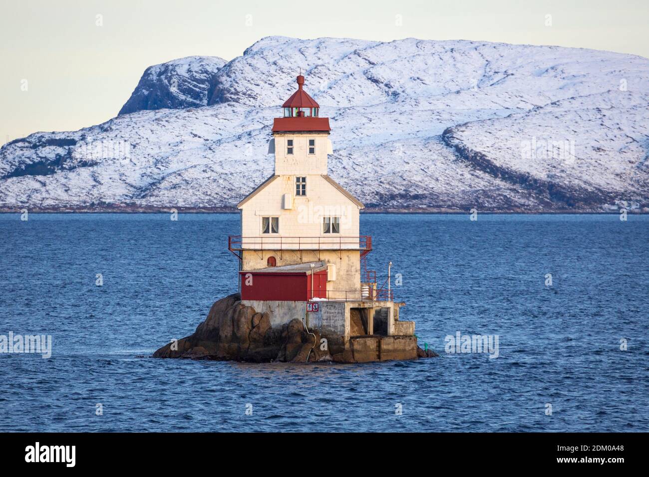 Old lighthouse Stabben Fyr near Florø in Norway Stock Photo - Alamy