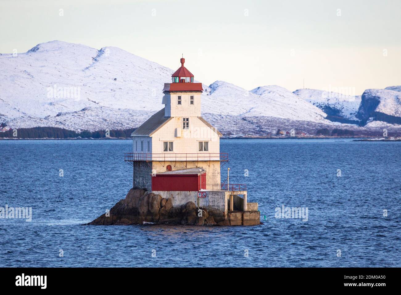 Old lighthouse Stabben Fyr near Florø in Norway Stock Photo - Alamy