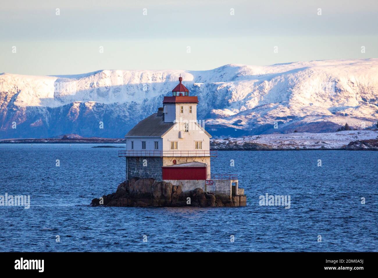 Old lighthouse Stabben Fyr near Florø in Norway Stock Photo - Alamy
