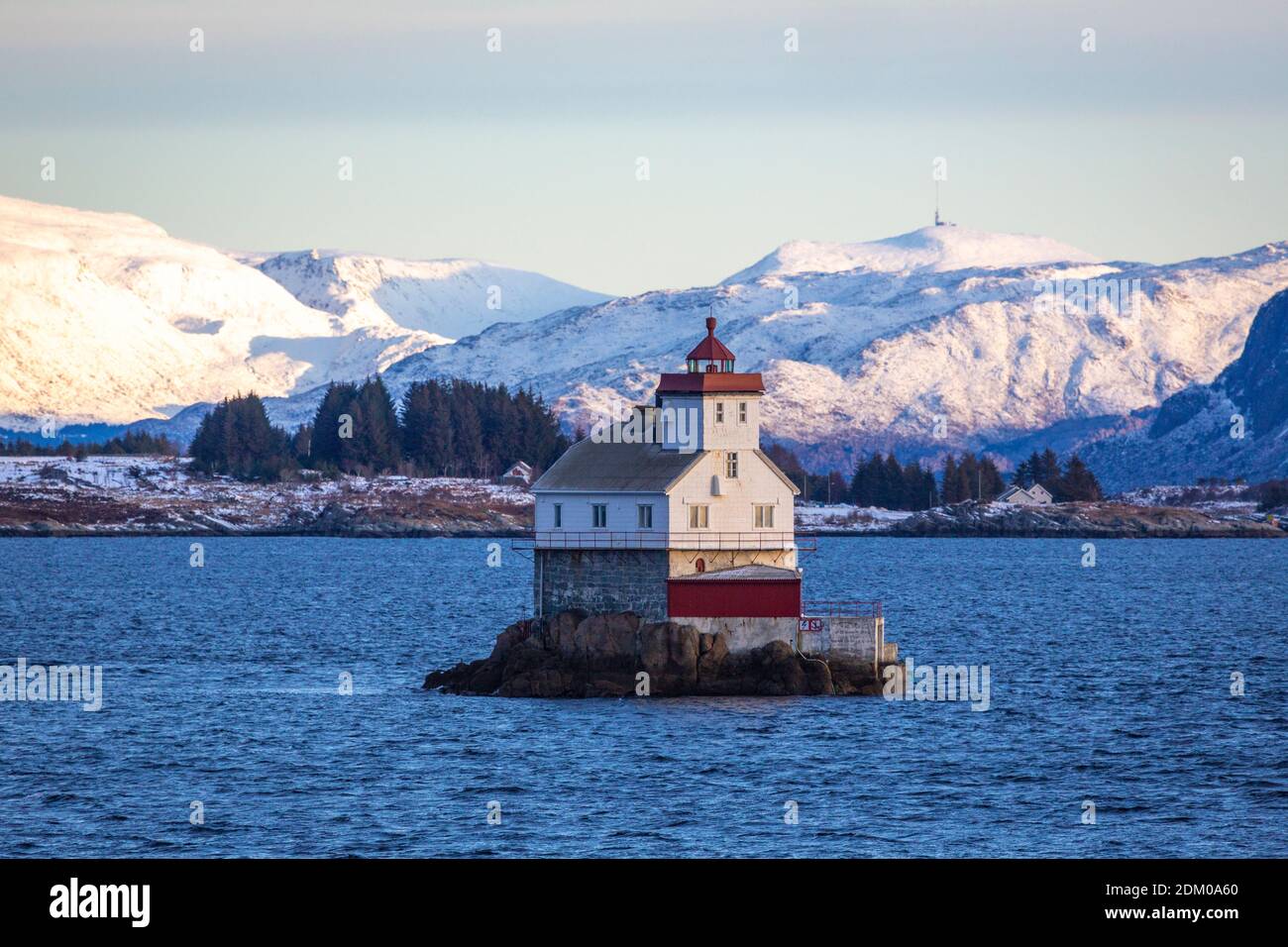 Old lighthouse Stabben Fyr near Florø in Norway Stock Photo - Alamy
