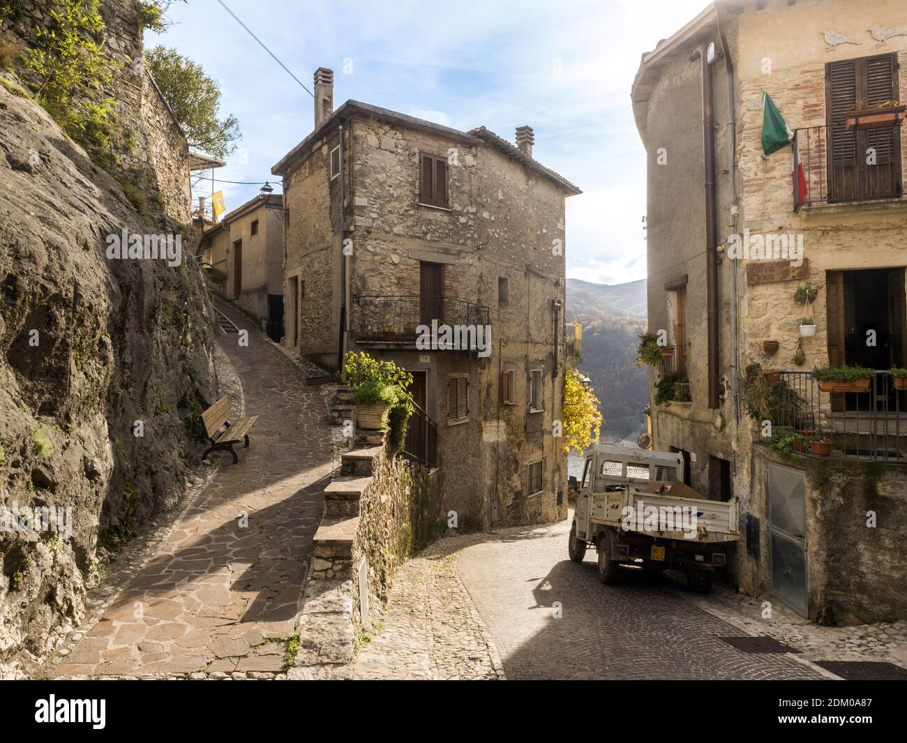 The Little town of Castel di Tora - Rieti, Italy Stock Photo - Alamy