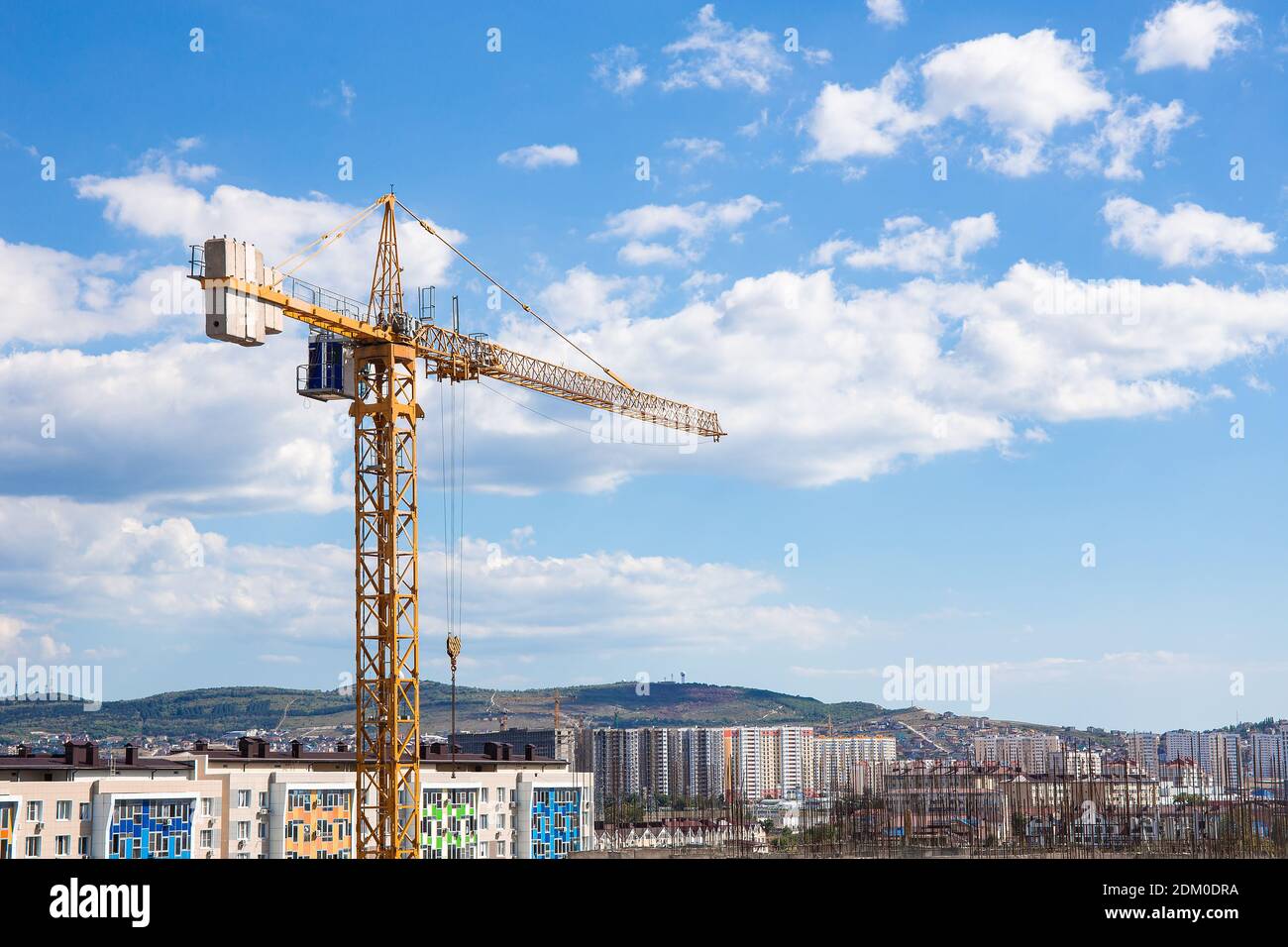 Tower crane cabin hi-res stock photography and images - Alamy