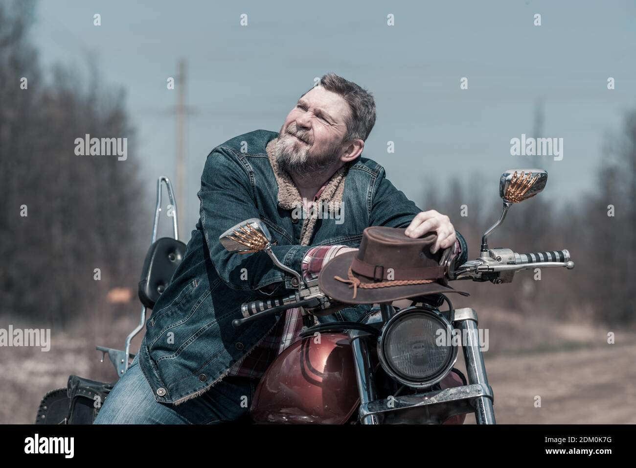 Overweight Man Riding Motorcycle High Resolution Stock Photography and ...