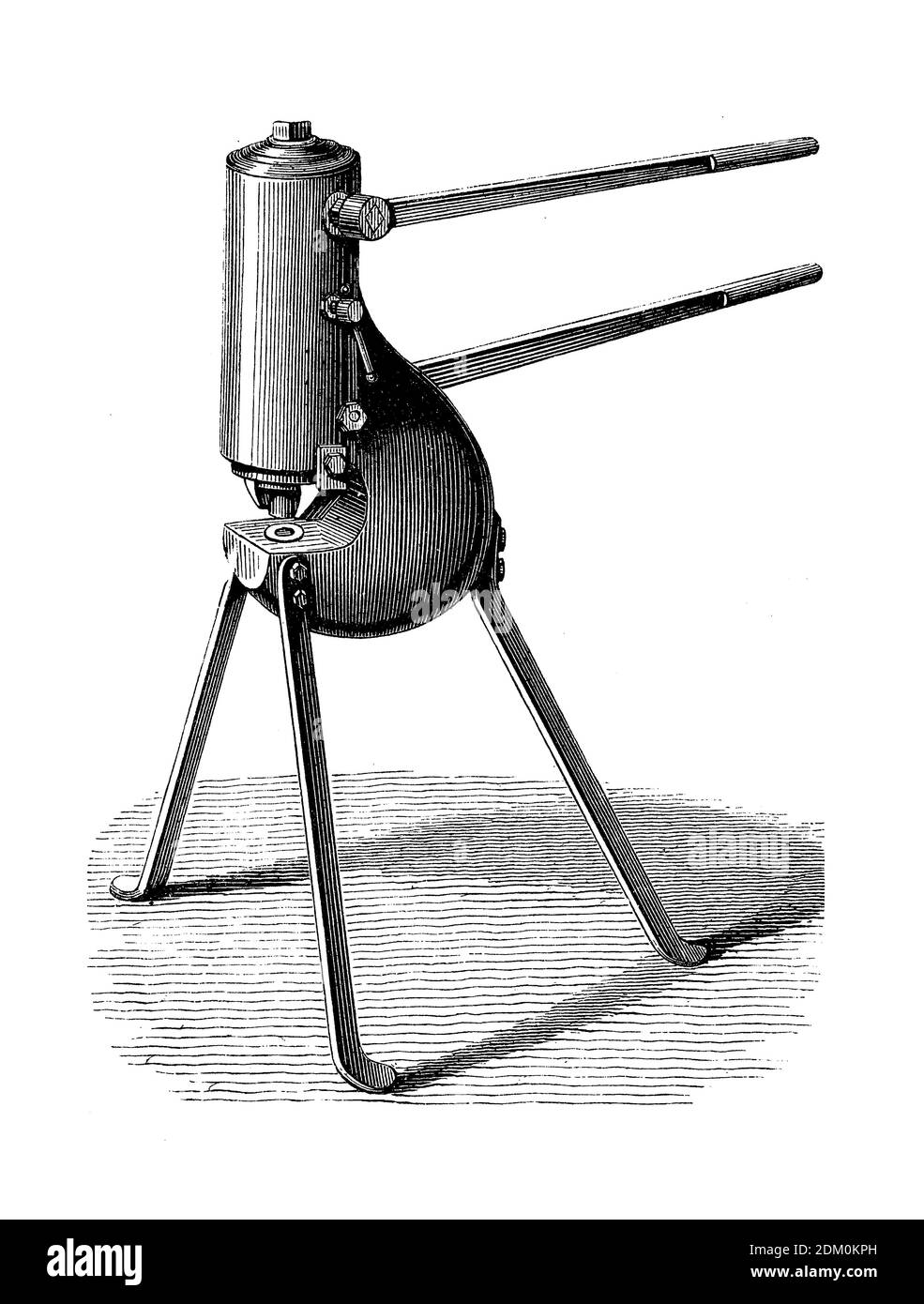 hydraulic hole puncher machine, 19th century engraving Stock Photo - Alamy
