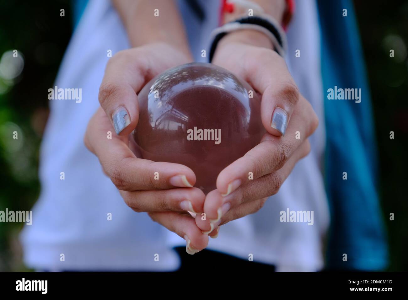 Hands Holding Crystal Ball High Resolution Stock Photography and Images ...