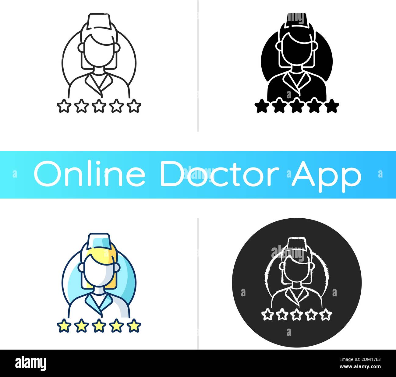 Review doctor icon Stock Vector Image & Art - Alamy