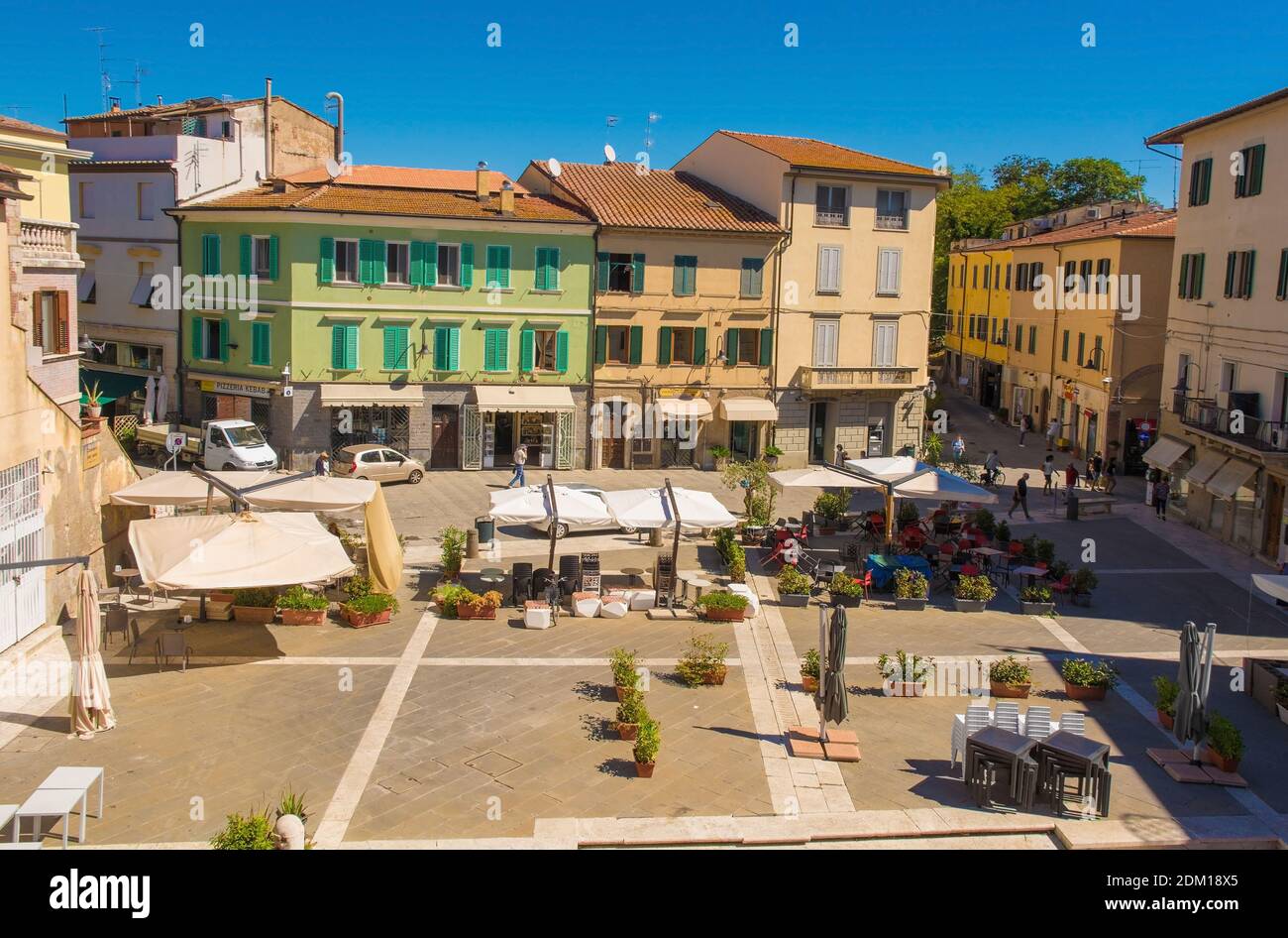 Grosseto, Italy - September 4th 2020. The historic Piazza del Sale ...