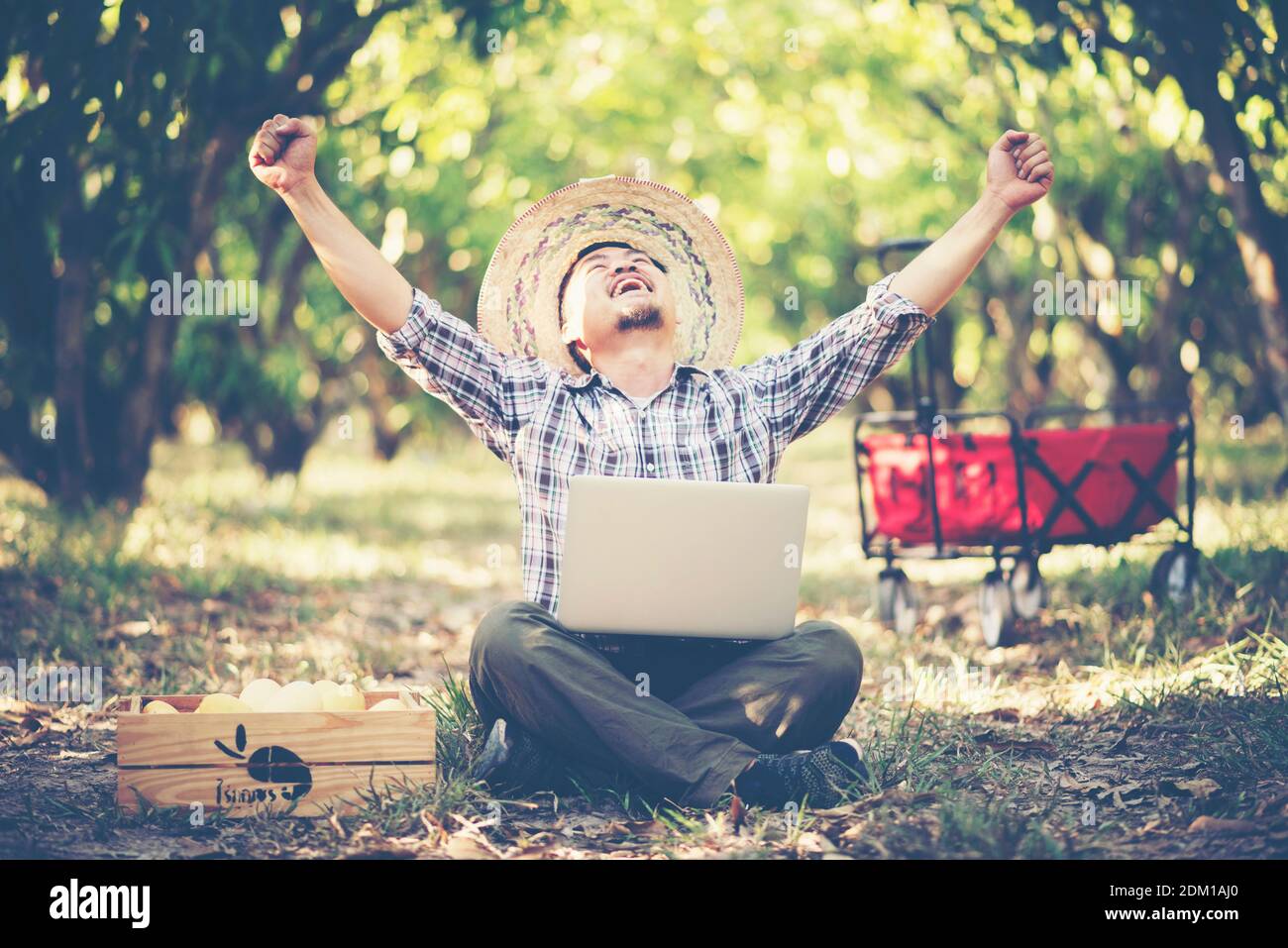 Indian Farmer With Laptop High Resolution Stock Photography and Images ...