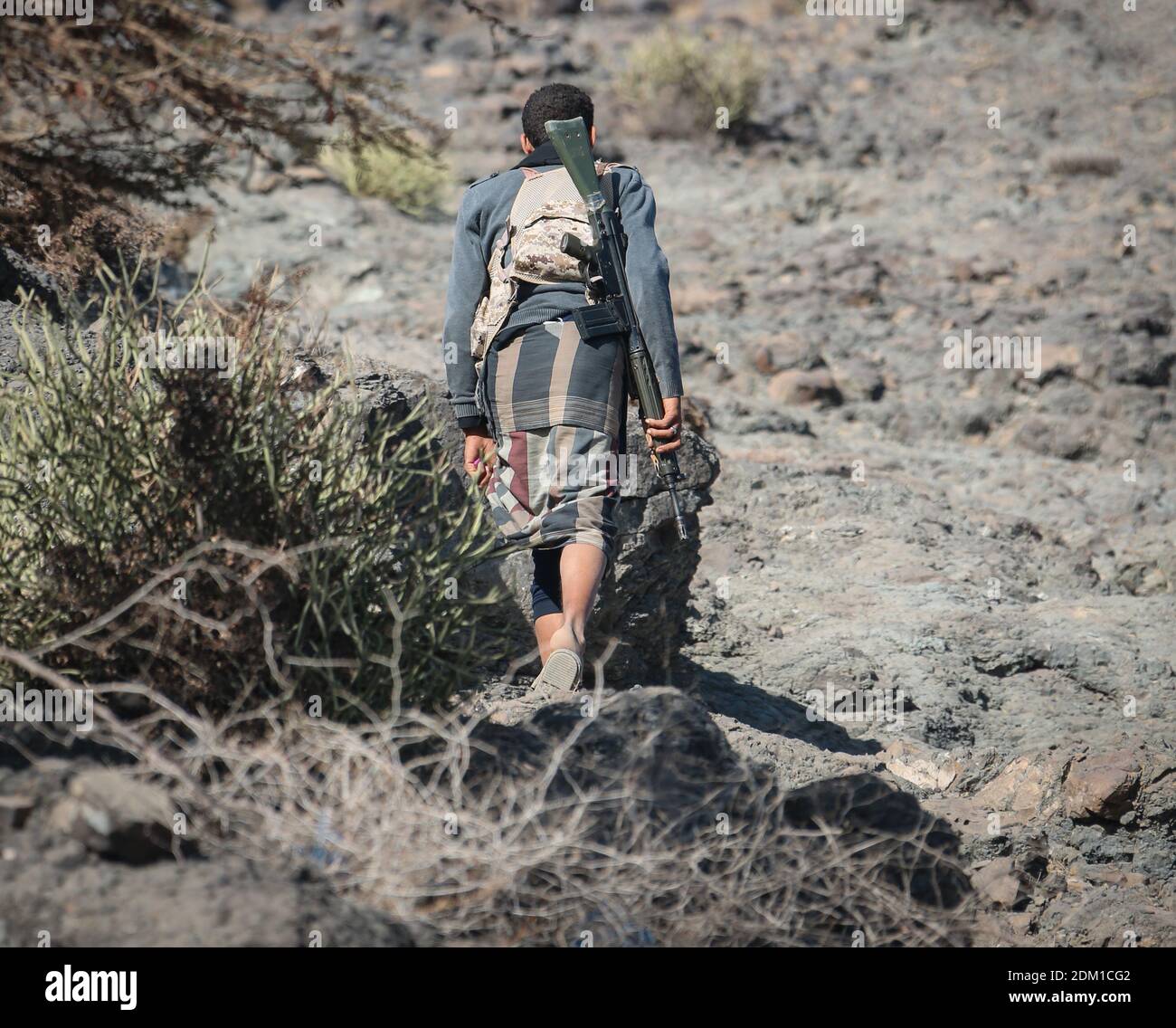 Taiz Yemen 07 Feb 2017 : Soldier fighting in the ranks of the ...