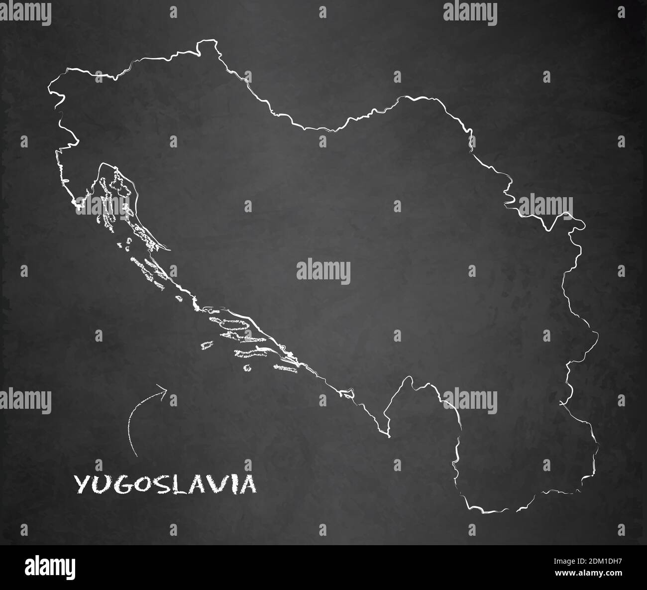 Yugoslavia map hi-res stock photography and images - Alamy