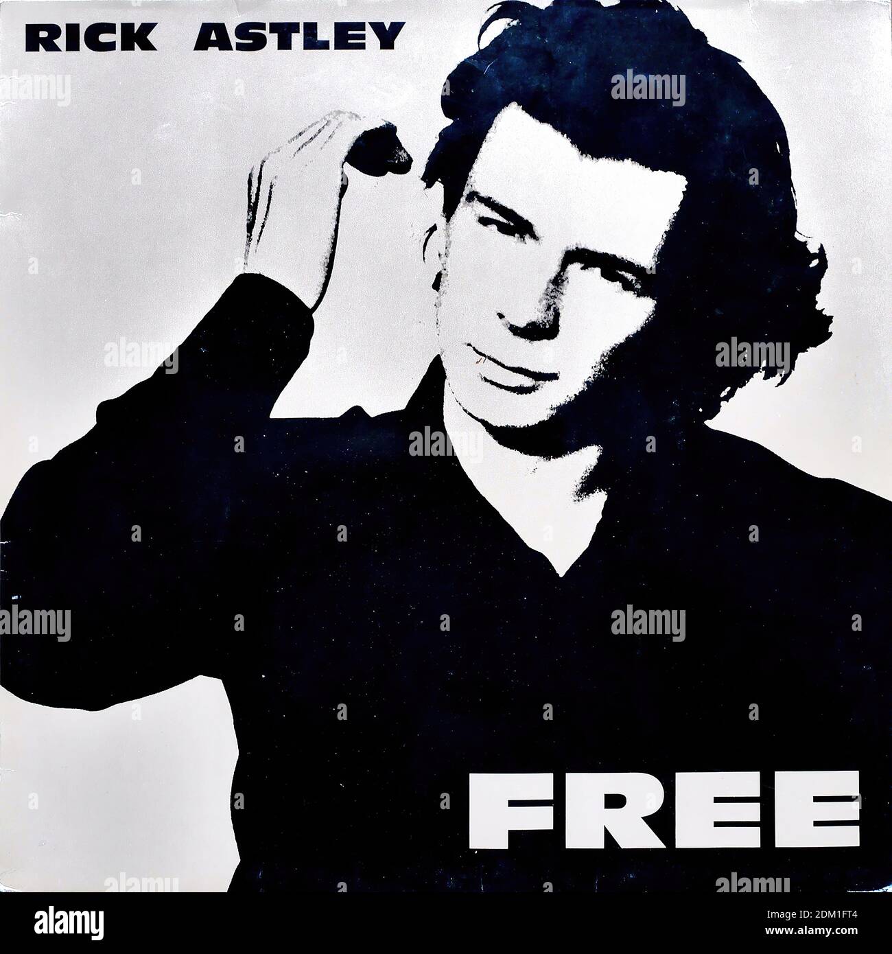 Rick Astley - Free - Vintage vinyl album cover Stock Photo - Alamy