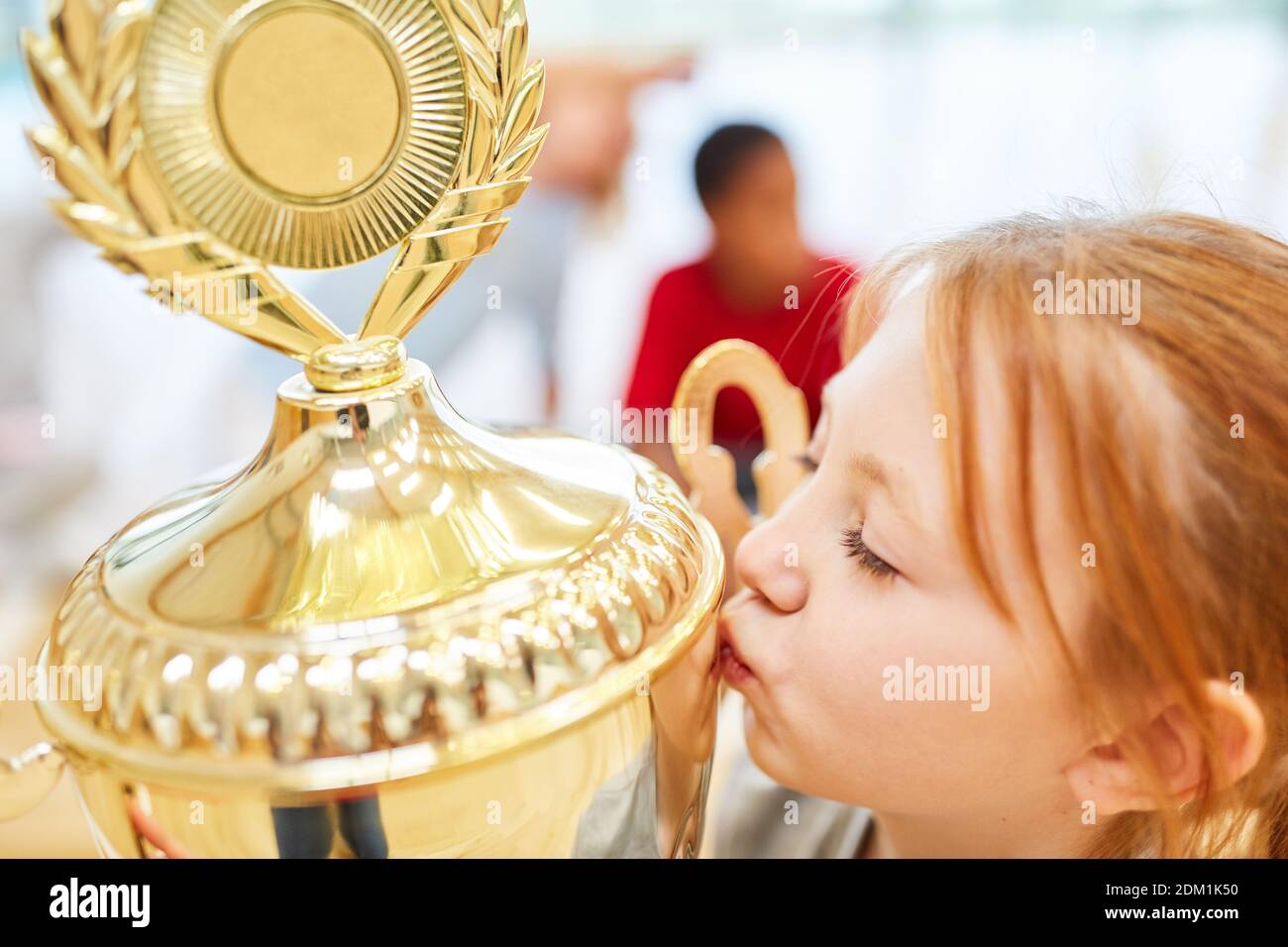 Kissing trophy close up hi-res stock photography and images - Alamy