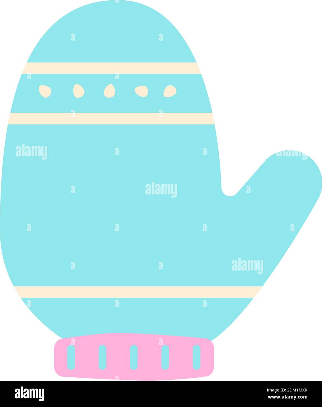Blue mitten flat vector abstract element Stock Vector Image & Art - Alamy