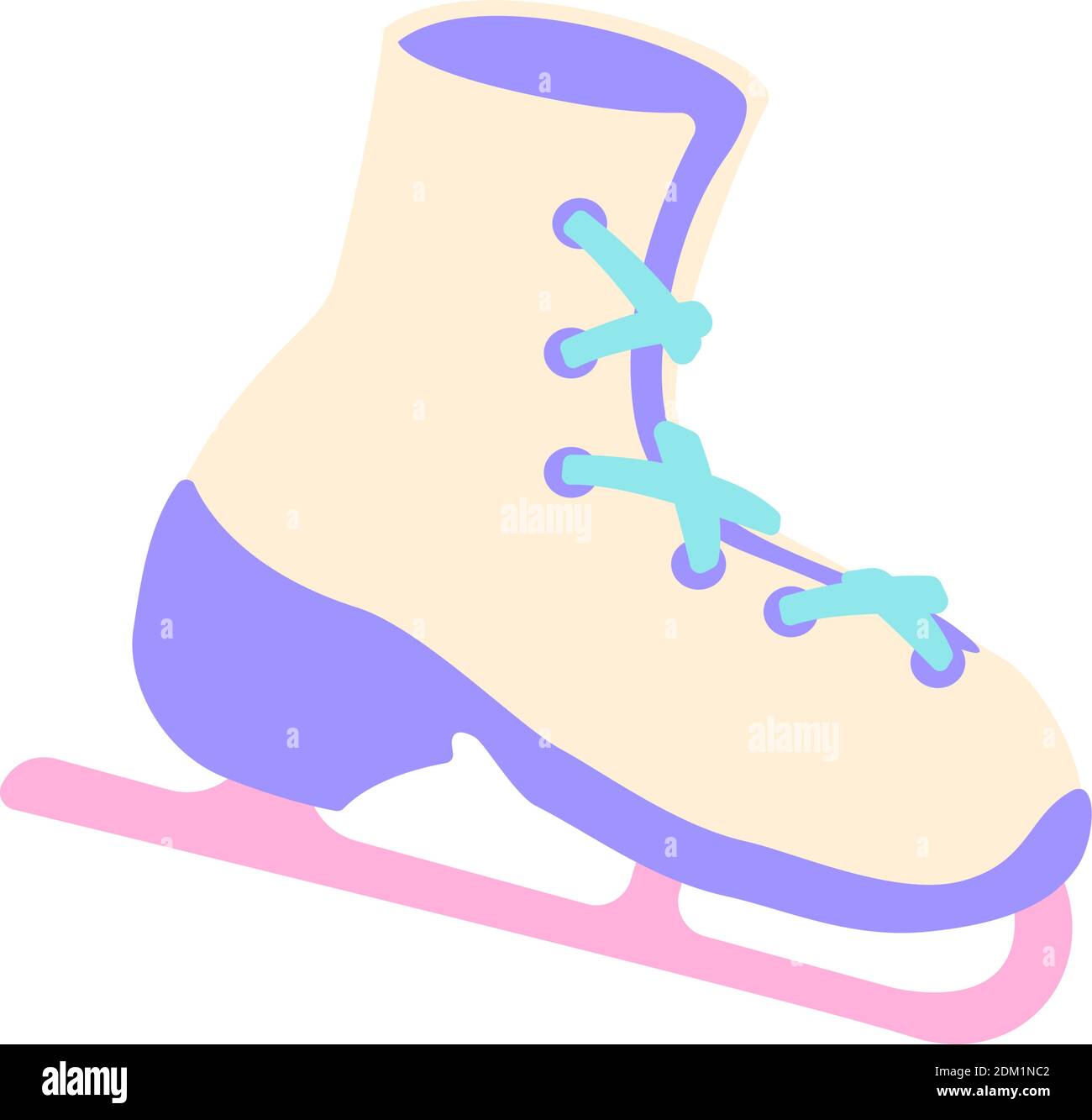 Ice skate boot flat vector abstract element Stock Vector Image & Art ...