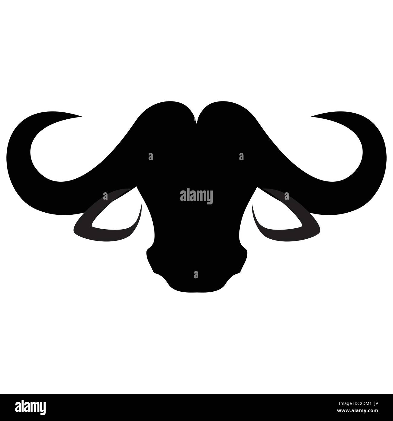 Buffalo head icon logo, vector illustration design Stock Vector Image ...