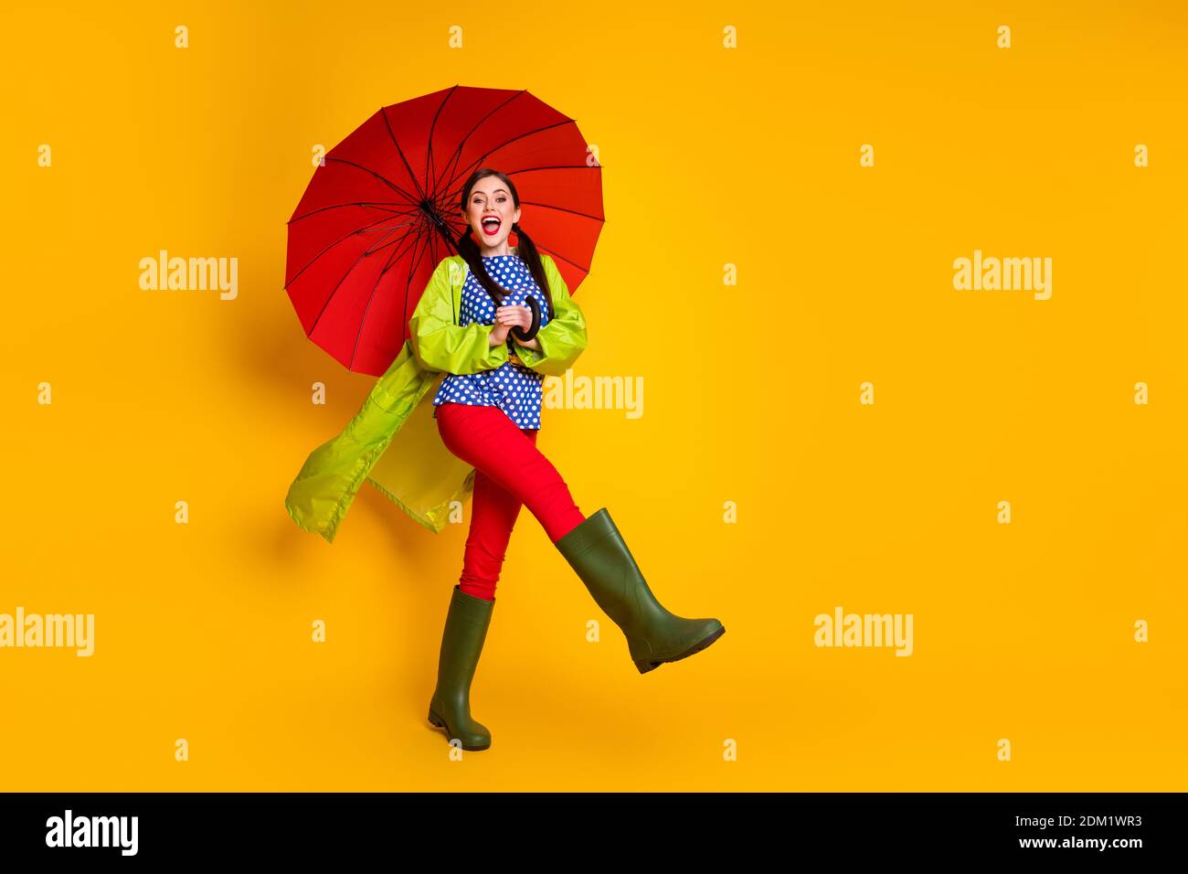 Full length body size view of her she nice attractive pretty funky ...