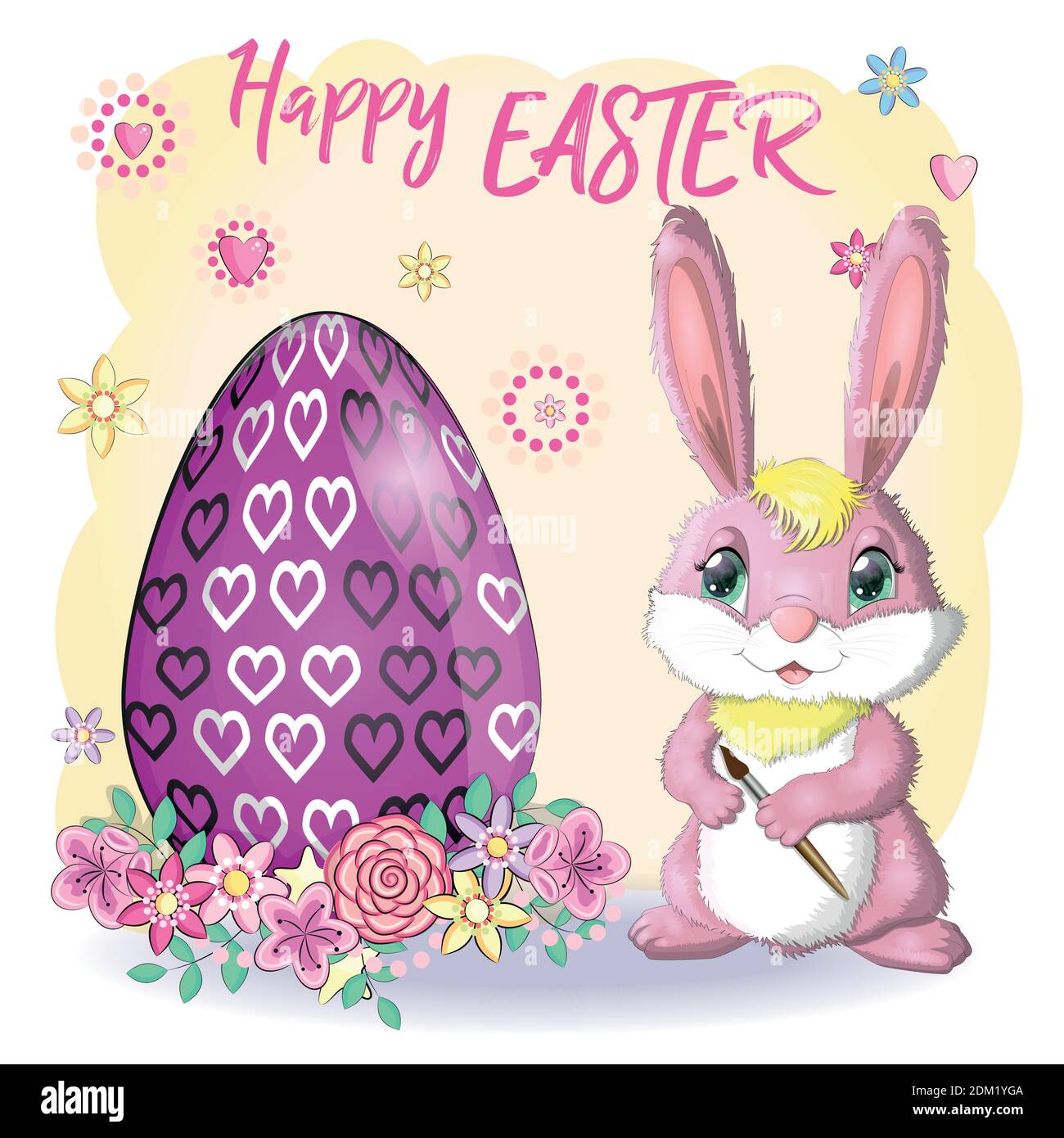 Easterbunny illustration Stock Vector Images - Alamy