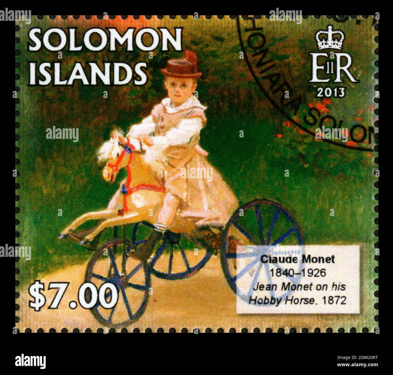 Stamp print in Solomon islands,2013,Claude Monet,painting Stock Photo ...
